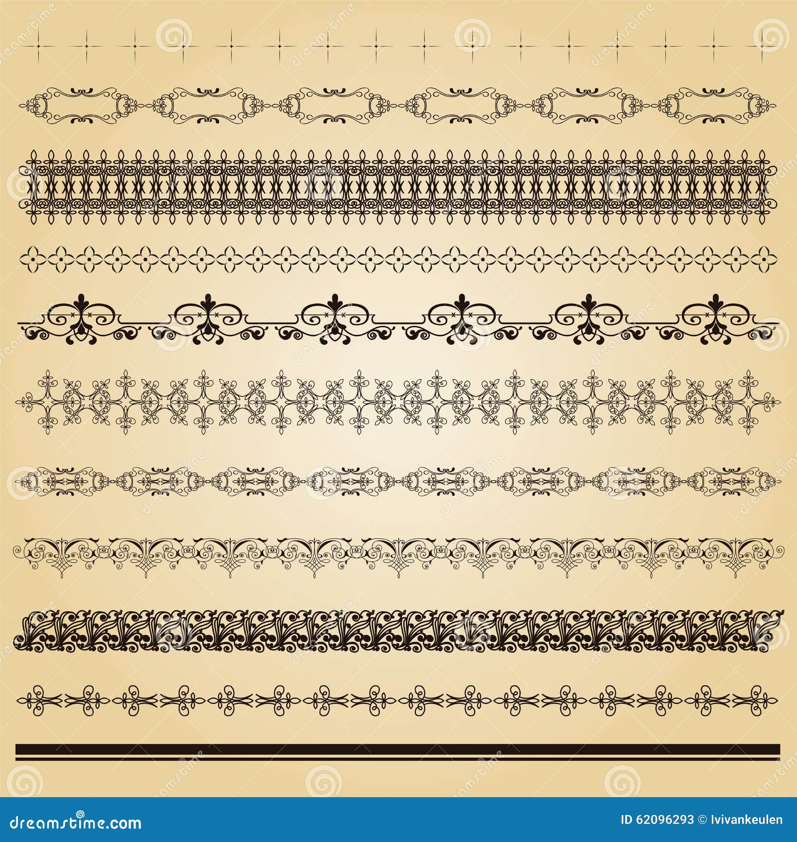 Classical Ornamental Borders Stock Vector - Illustration of ornamental ...