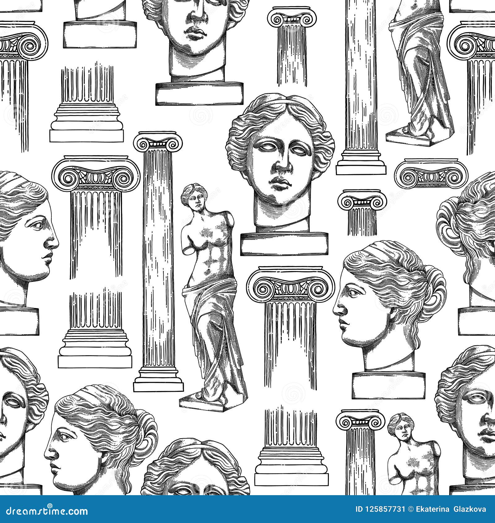 Statues Engraving Stock Illustrations – 58 Statues Engraving Stock ...