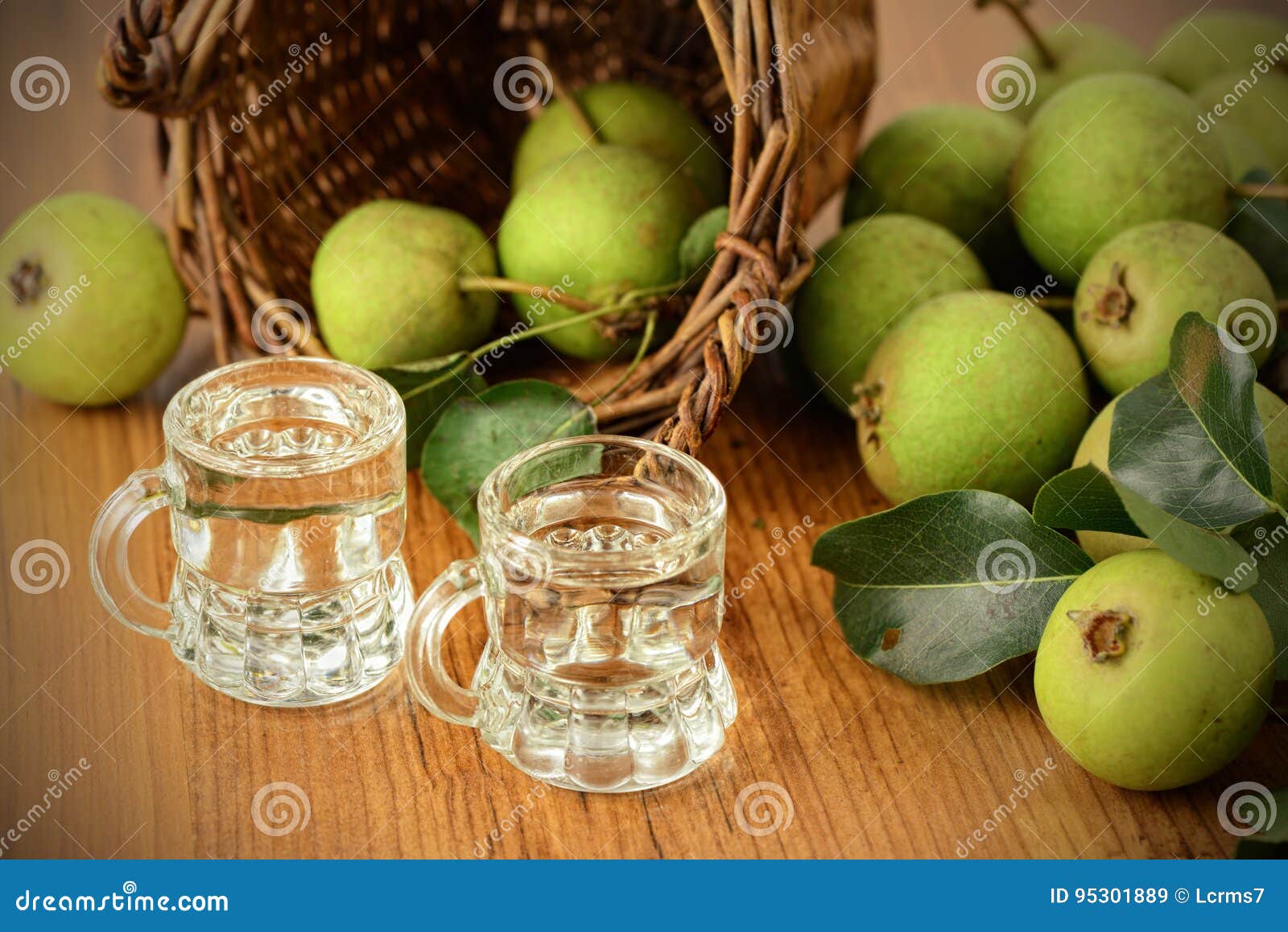 Classical Pear Liquor Made of European Wild Pear Stock Image - Image of ...