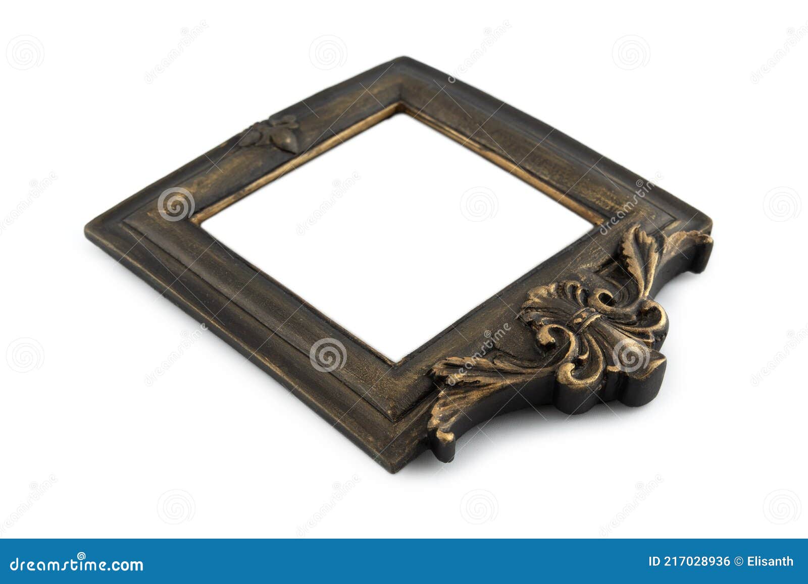 Classical Photo Frame with Floral Patterns Stock Photo - Image of ...