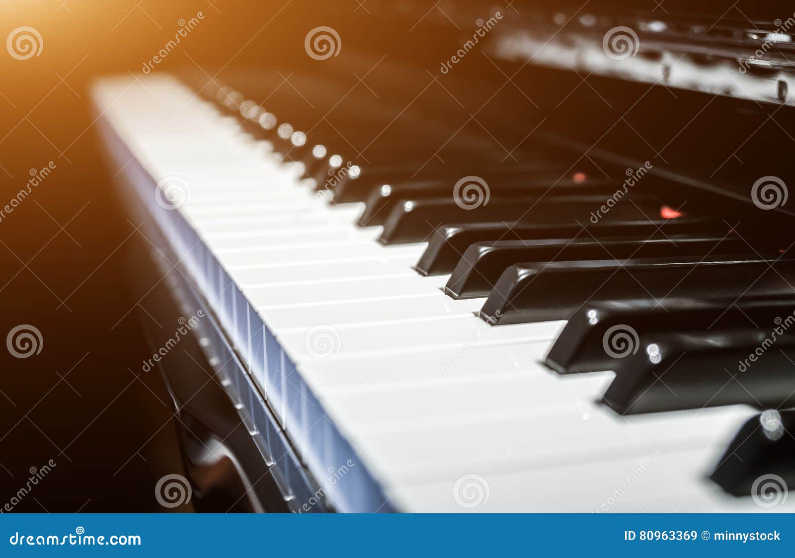 Classical Piano Keyboard, Black And White Keys Of Musical Instrument ...