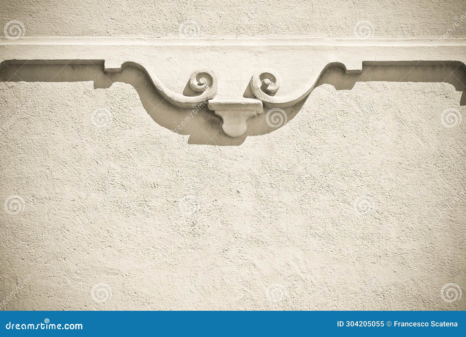 Classical Plaster Frame Against a Wall - Concept Image Stock Image ...