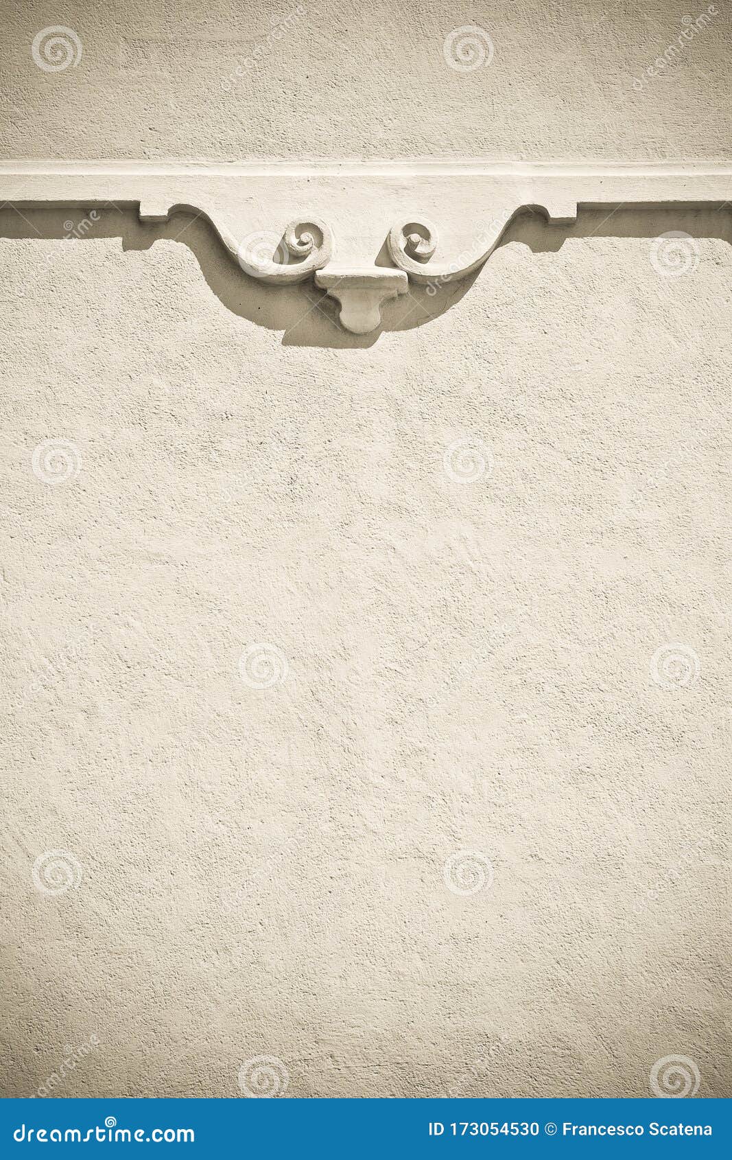 Classical Plaster Frame Against a Wall - Concept Image Stock Photo ...