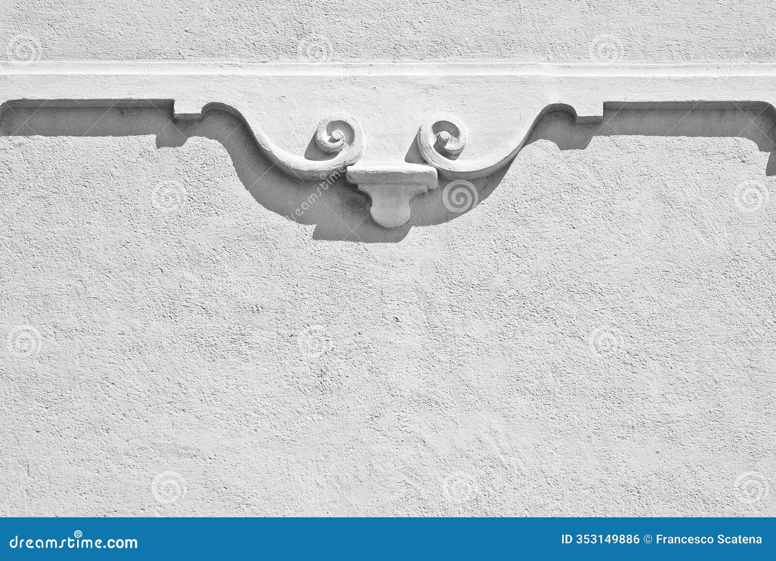 Classical Plaster Frame Against a Wall - Concept Image with Copy Space ...