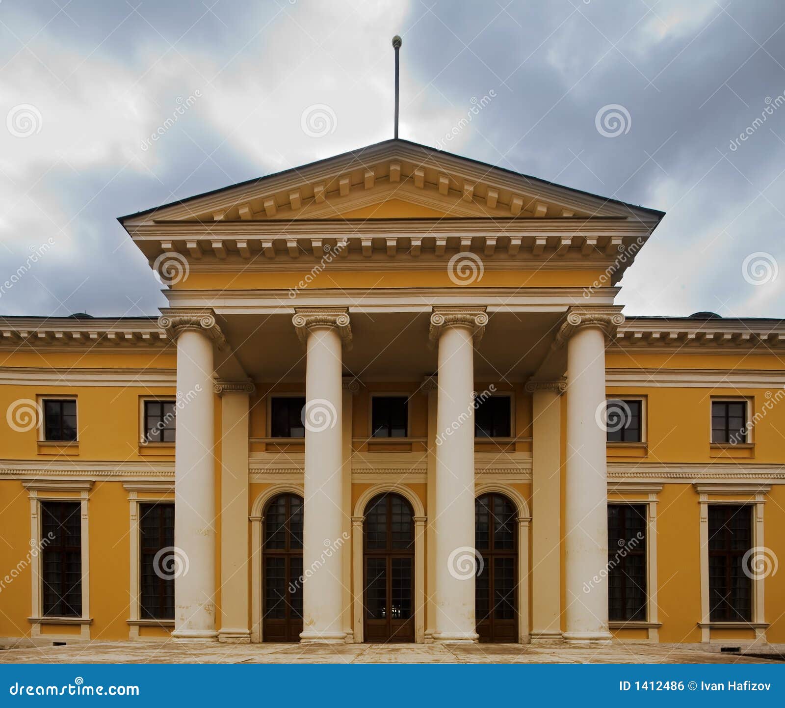 Classical Porticos with Columns. Stock Photo - Image of concerts ...