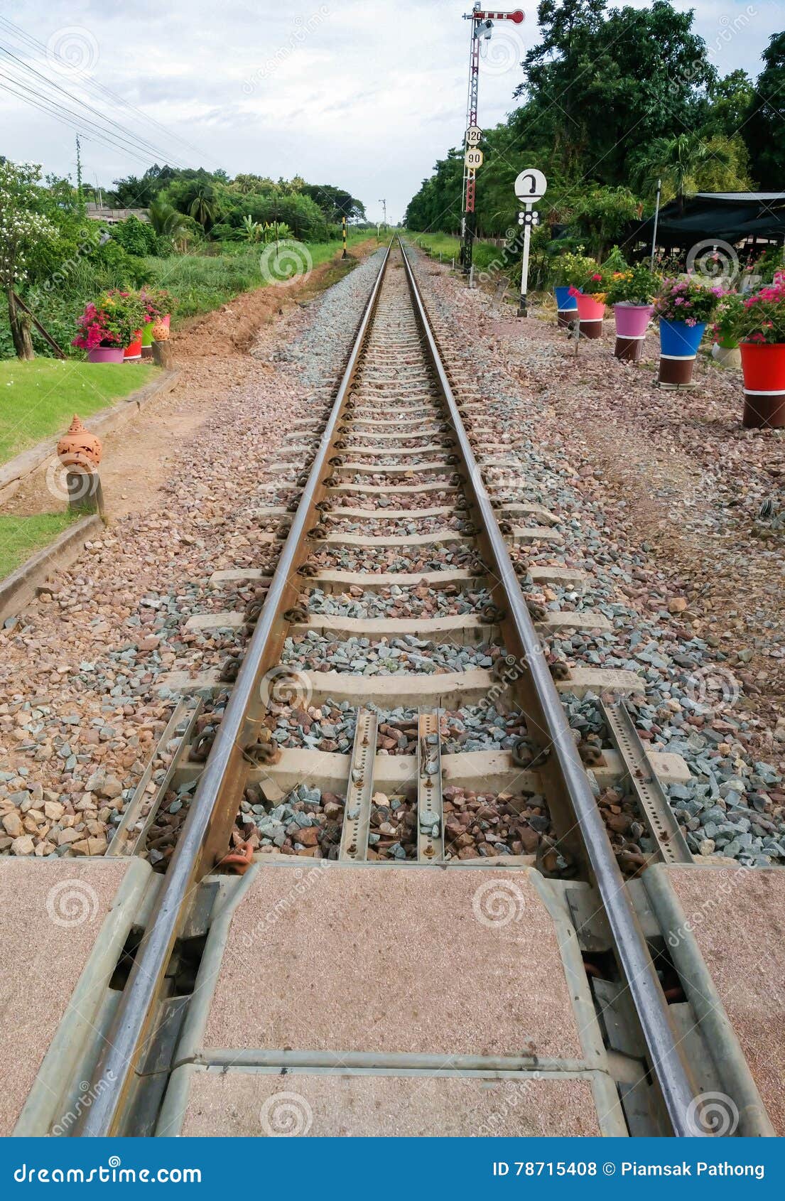 Classical Railway or Railroad Stock Photo - Image of country, train ...