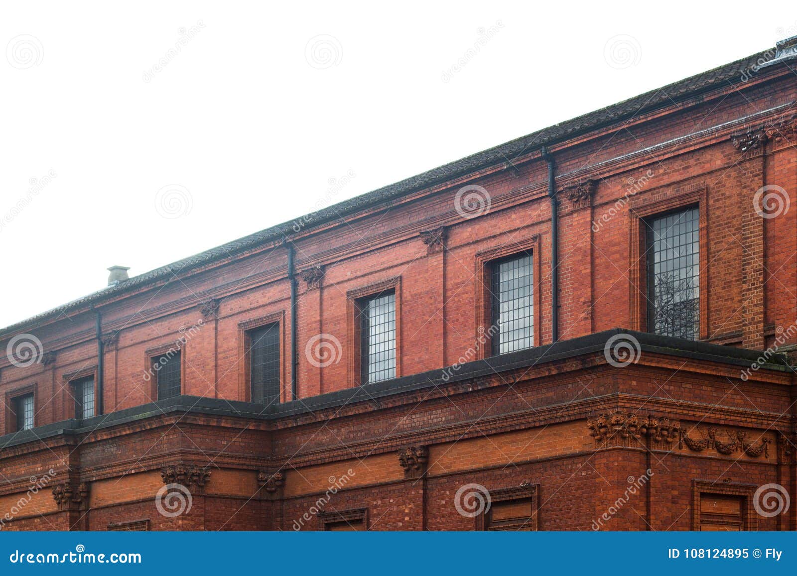 Classical Red Brick Building Architecture Stock Image - Image of ...