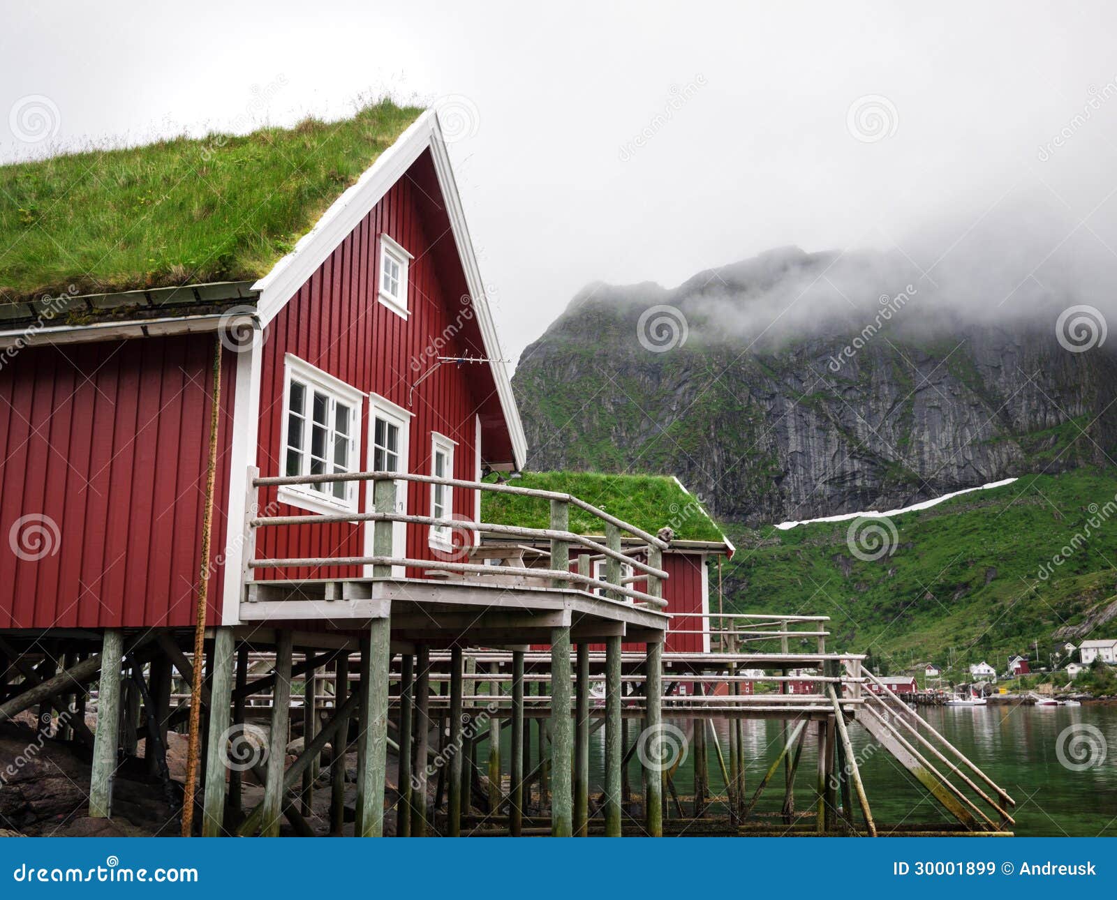 Rorbu stock image. Image of fishing, norway, shore, travel - 30001899