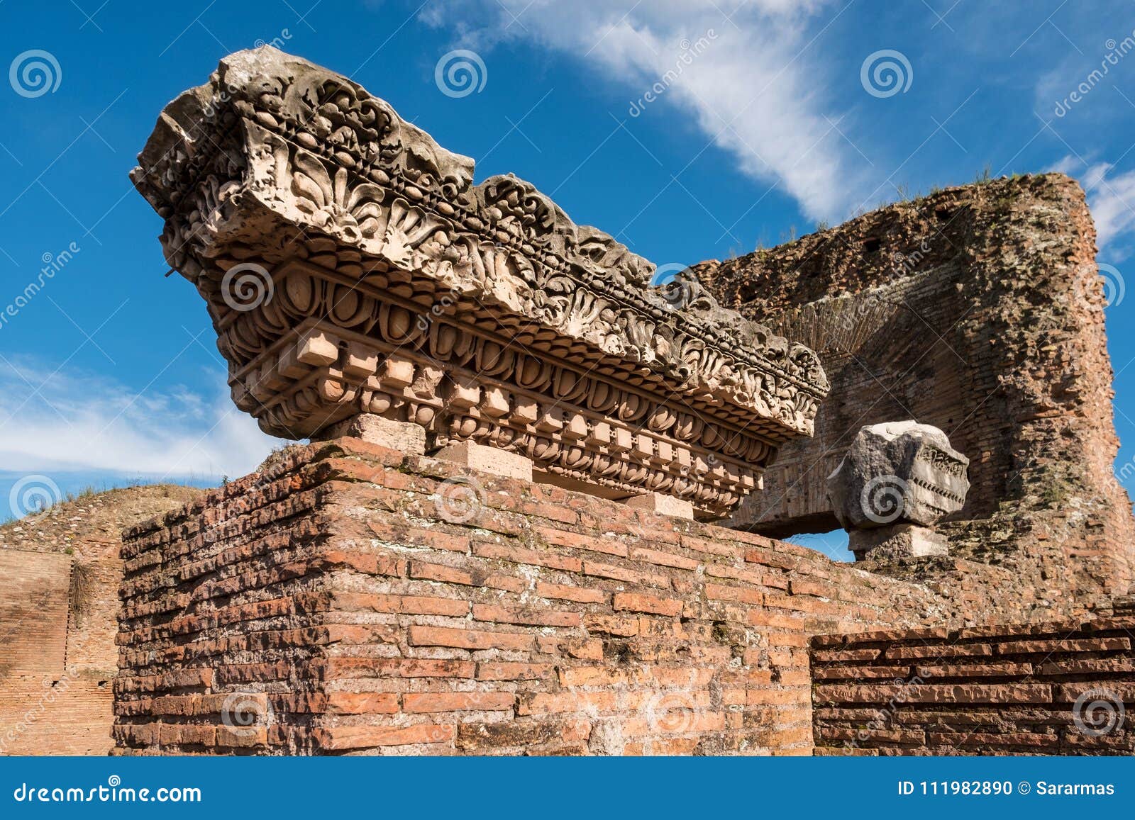 Classical ruins. stock photo. Image of roman, europe - 111982890