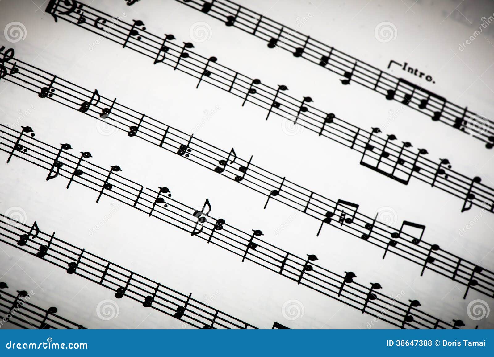 Classical Sheet Music stock photo. Image of sheet, note - 38647388