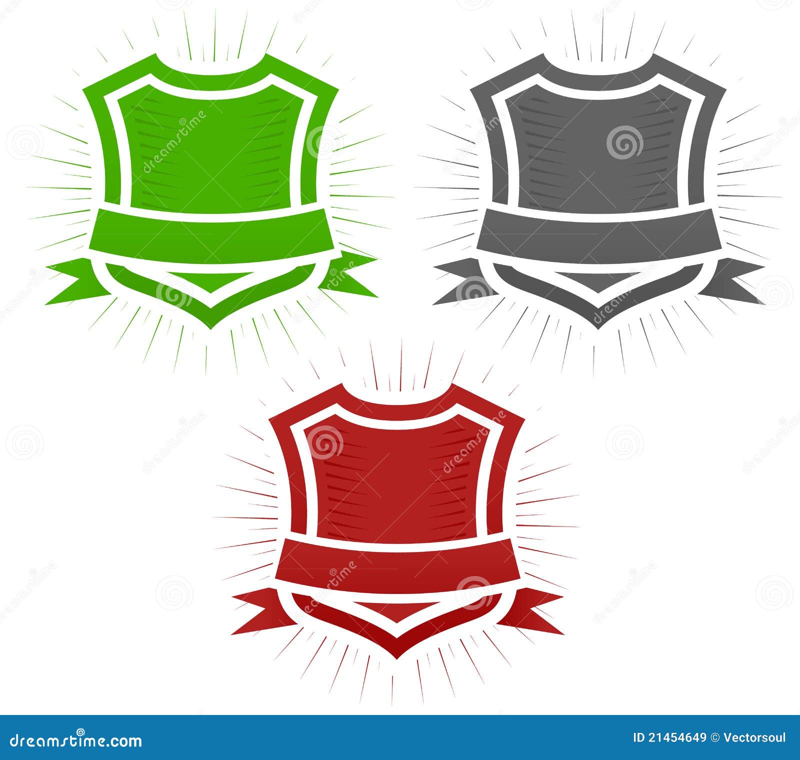 Classical shield badges stock vector. Illustration of clean - 21454649