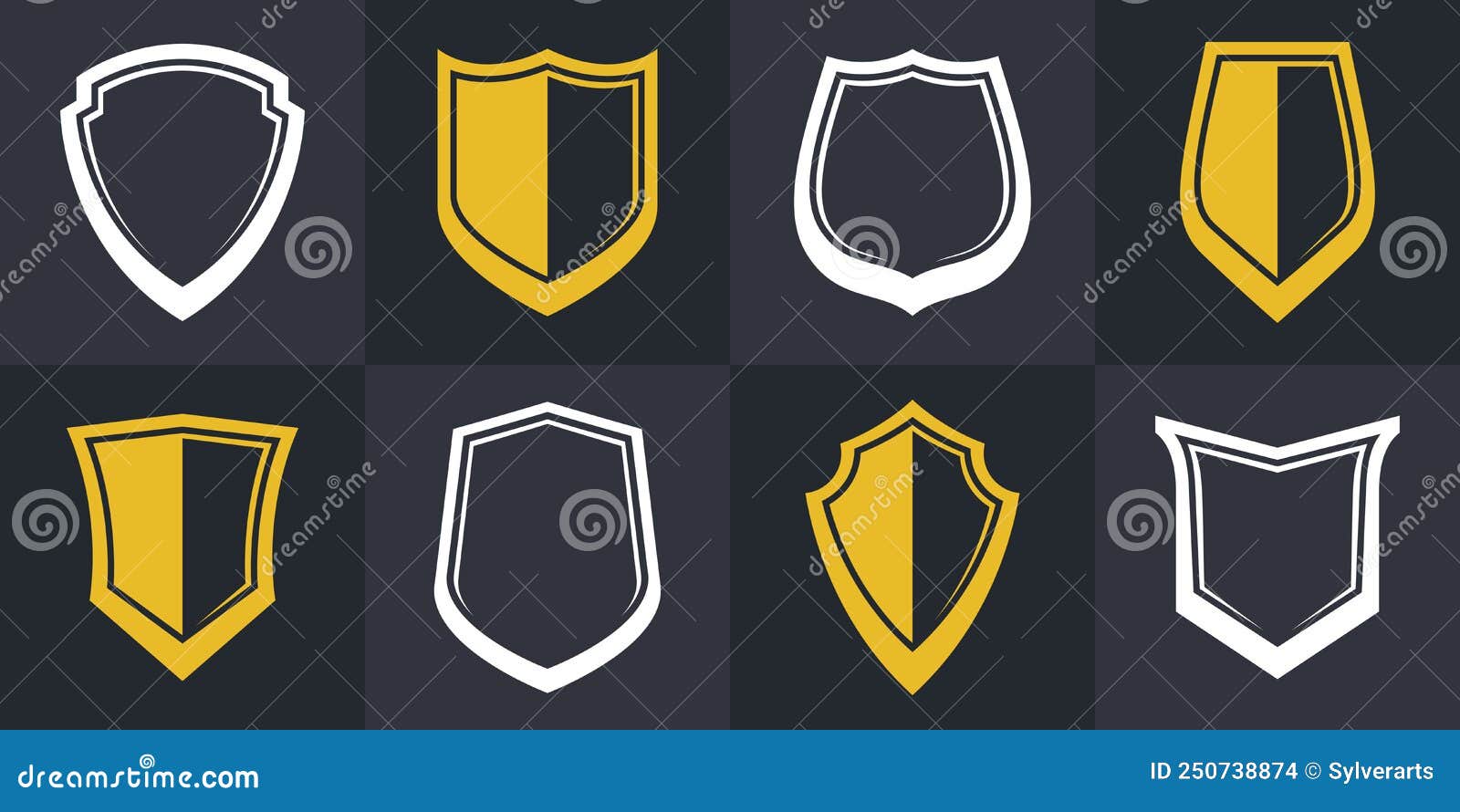 Classical Shields Collection Vector Design Elements, Defense and Safety ...