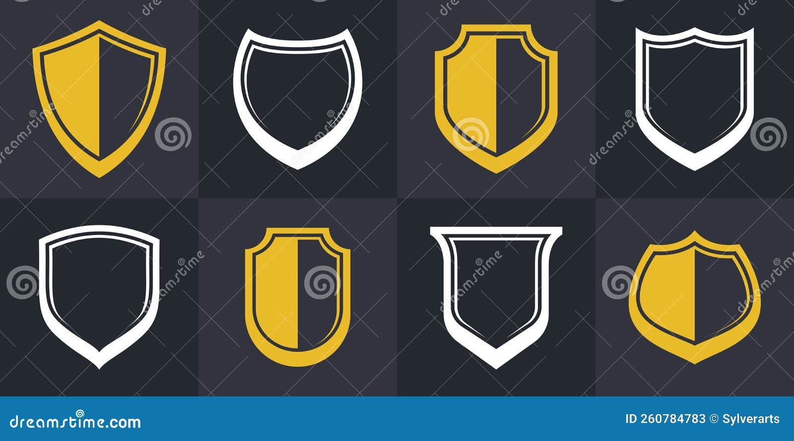 Classical Shields Collection Vector Design Elements, Defense and Safety ...