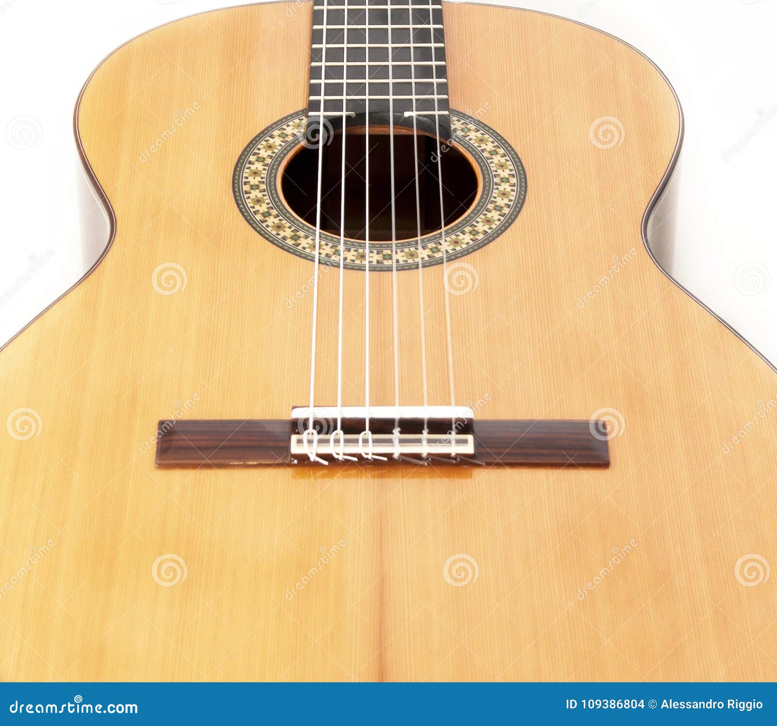 Classical spanish guitar. stock photo. Image of melody - 109386804