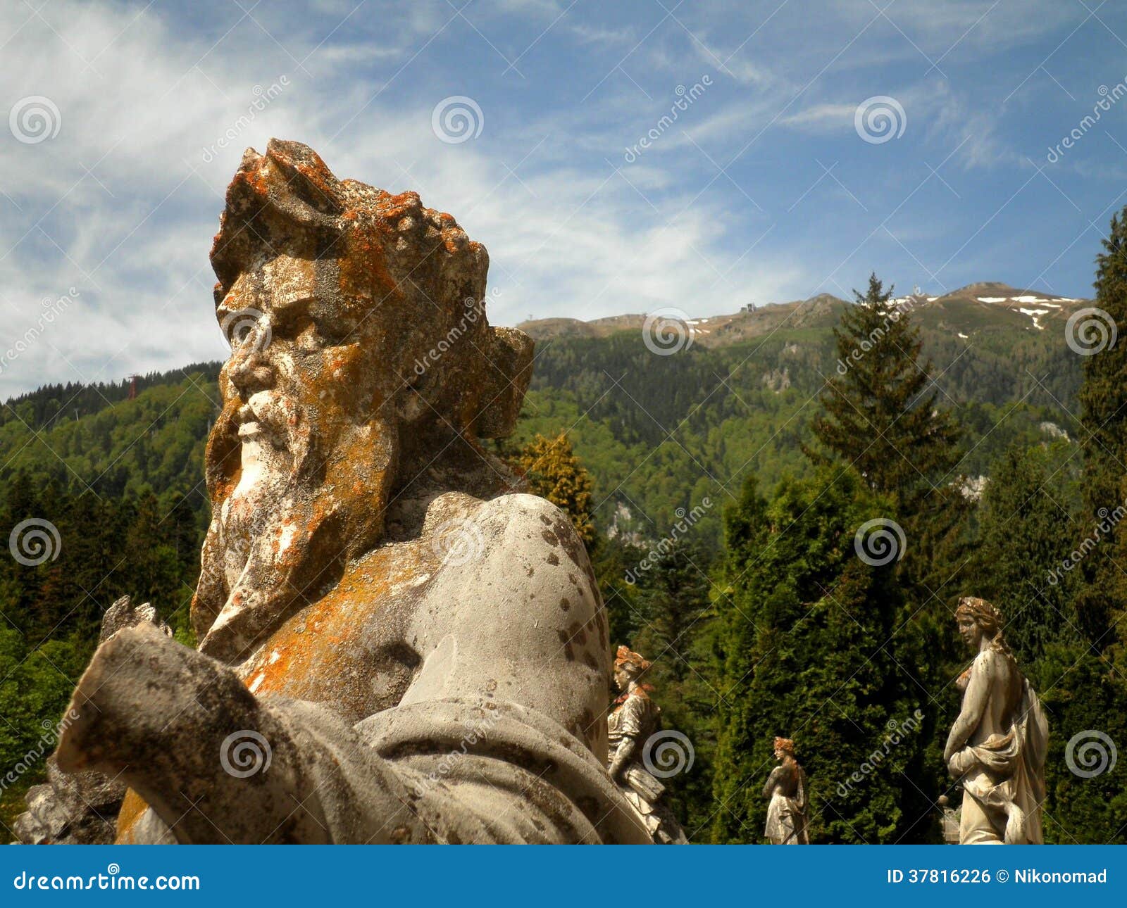 Classical Statues with Nature Stock Photo - Image of grey, classical ...