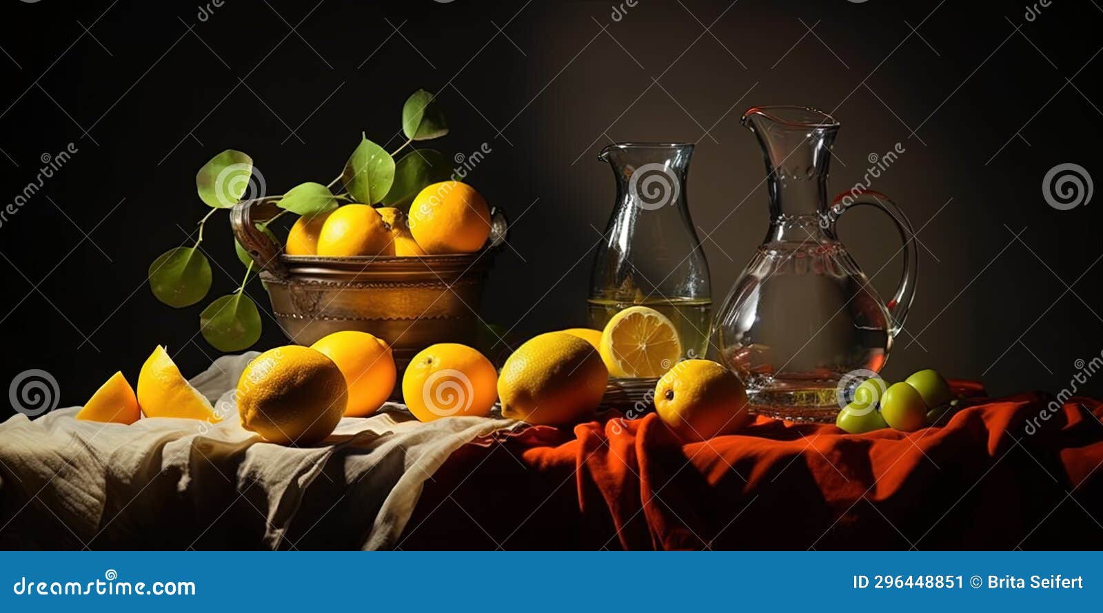 Classical Still Life in Chiaroscuro Stock Illustration - Illustration ...