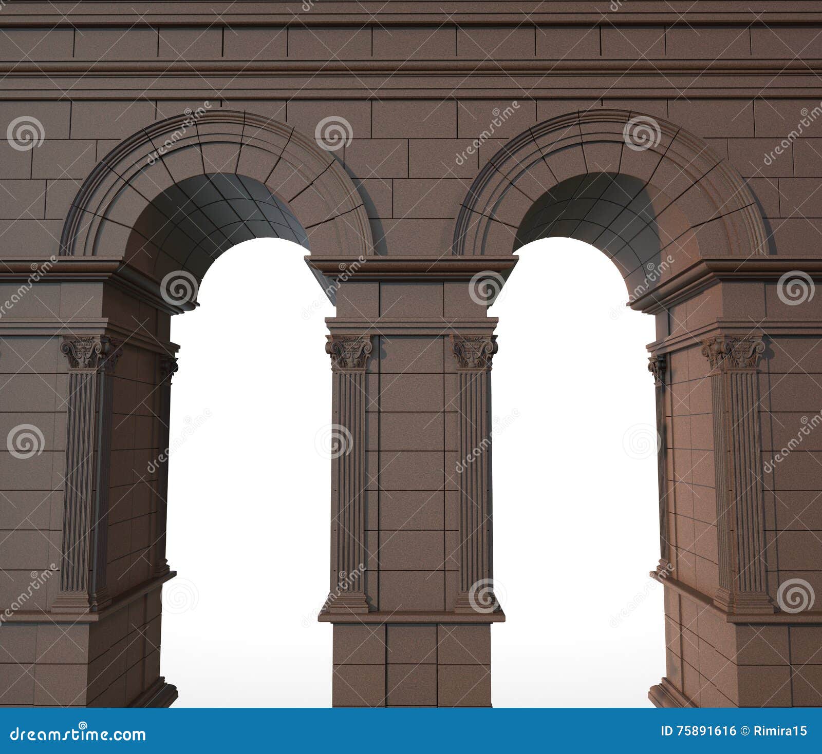 Classical stone arch stock illustration. Illustration of decoration ...