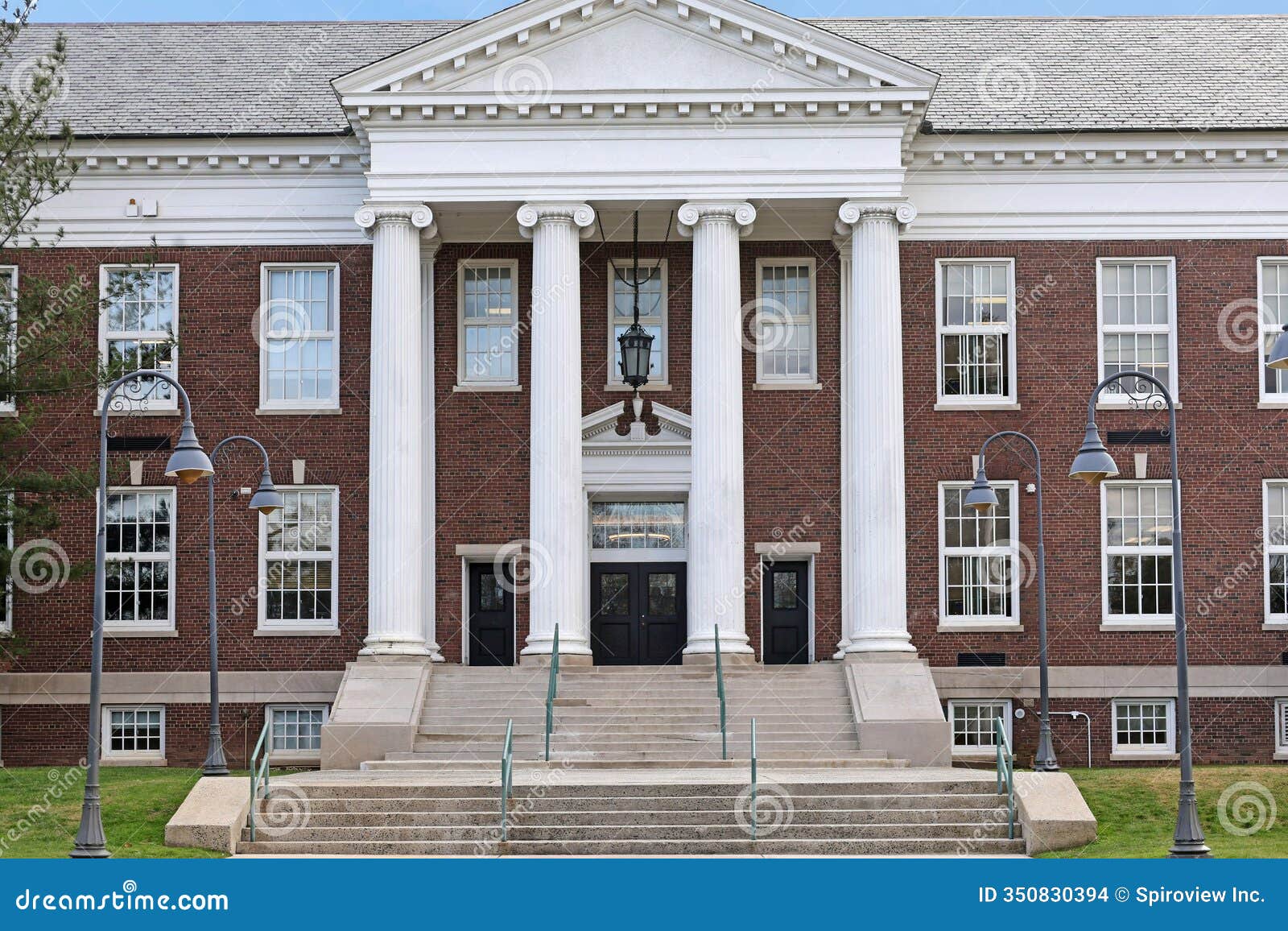 Classical Style Academic Building Stock Photo - Image of brick, front ...