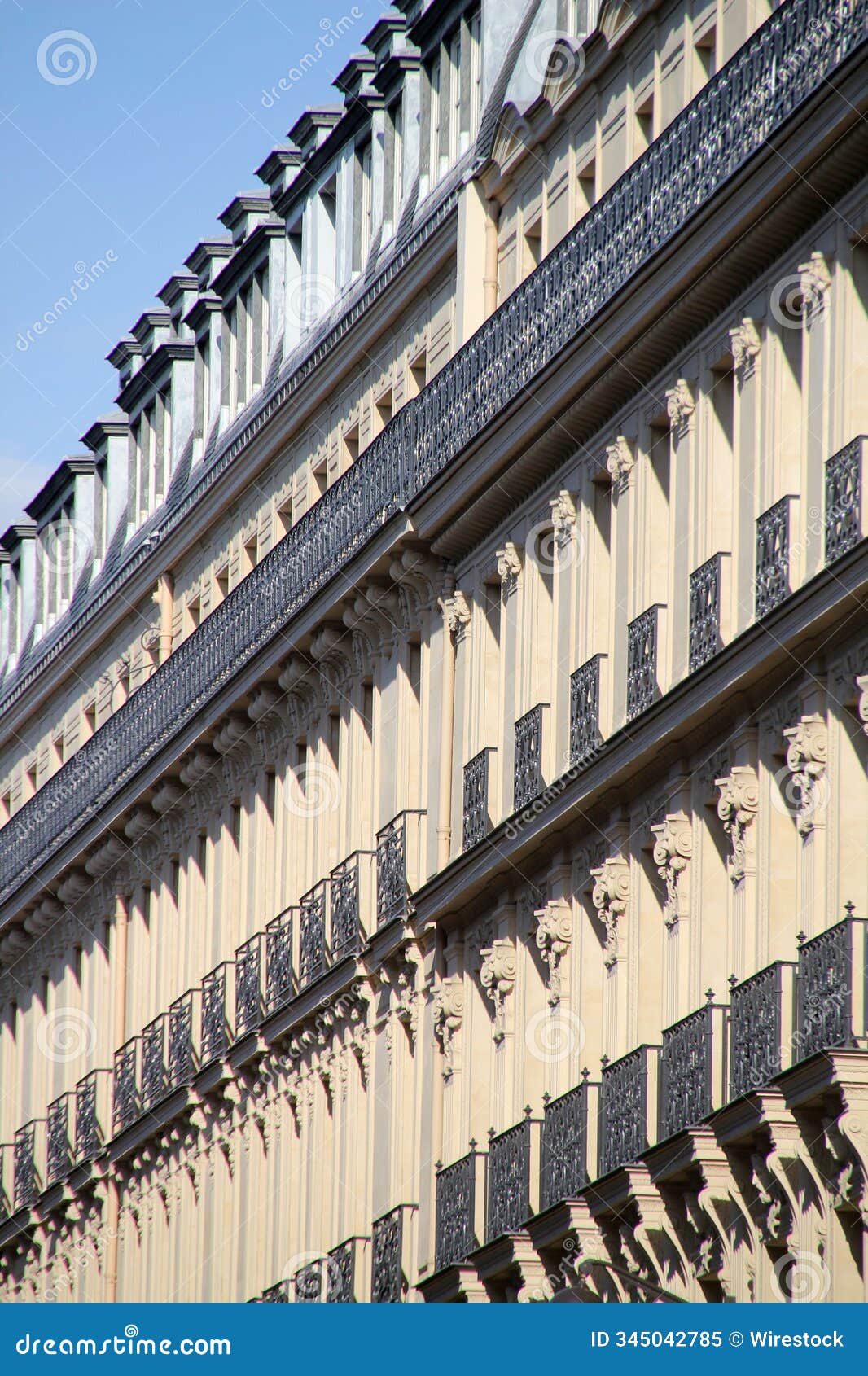 Classical Style Building with Decorative Facade Stock Image - Image of ...