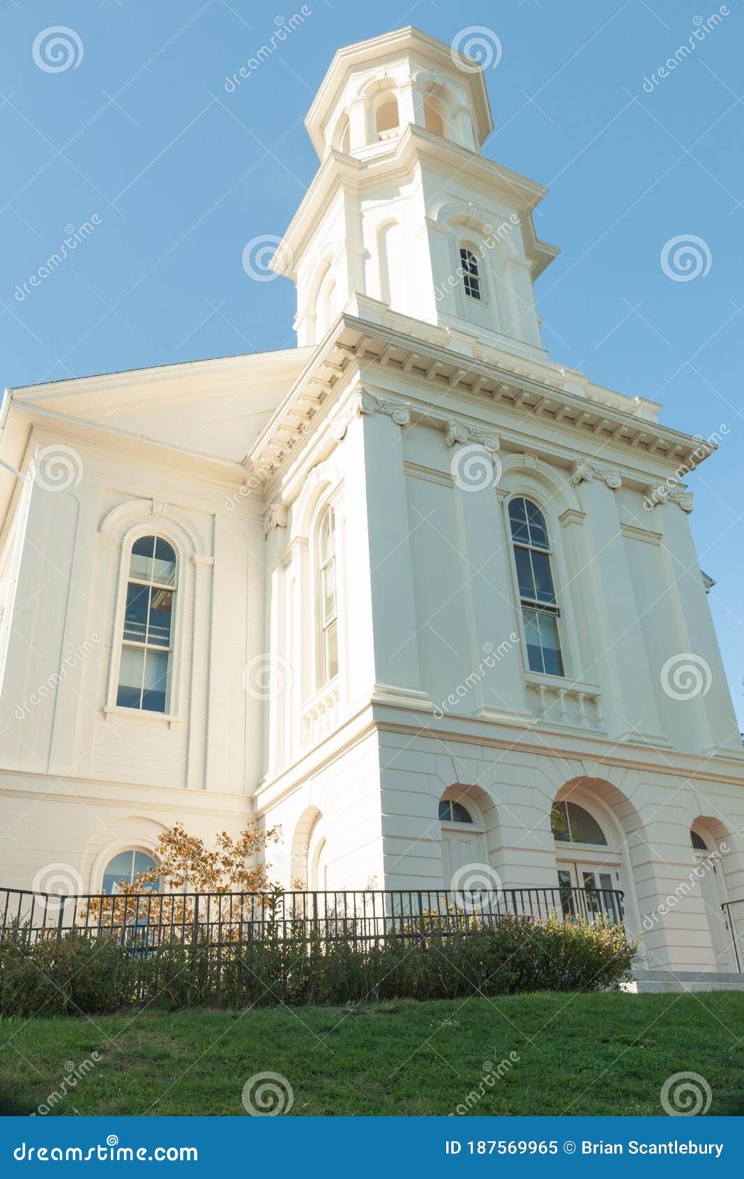 Classical Style Library Building in Provincetown, Cape Cod USA Stock ...