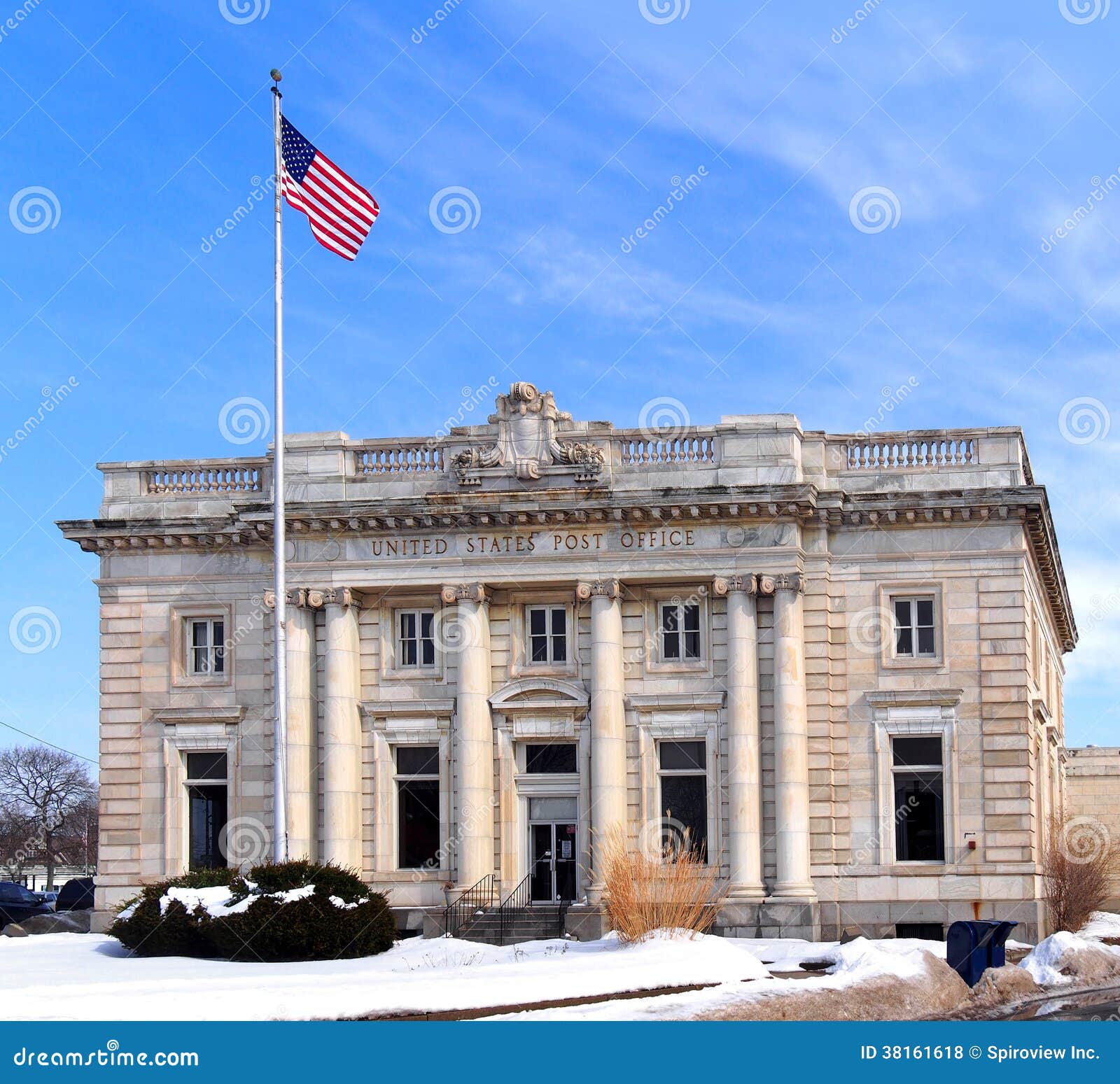Classical Style Post Office Stock Photo - Image of office, stone: 38161618