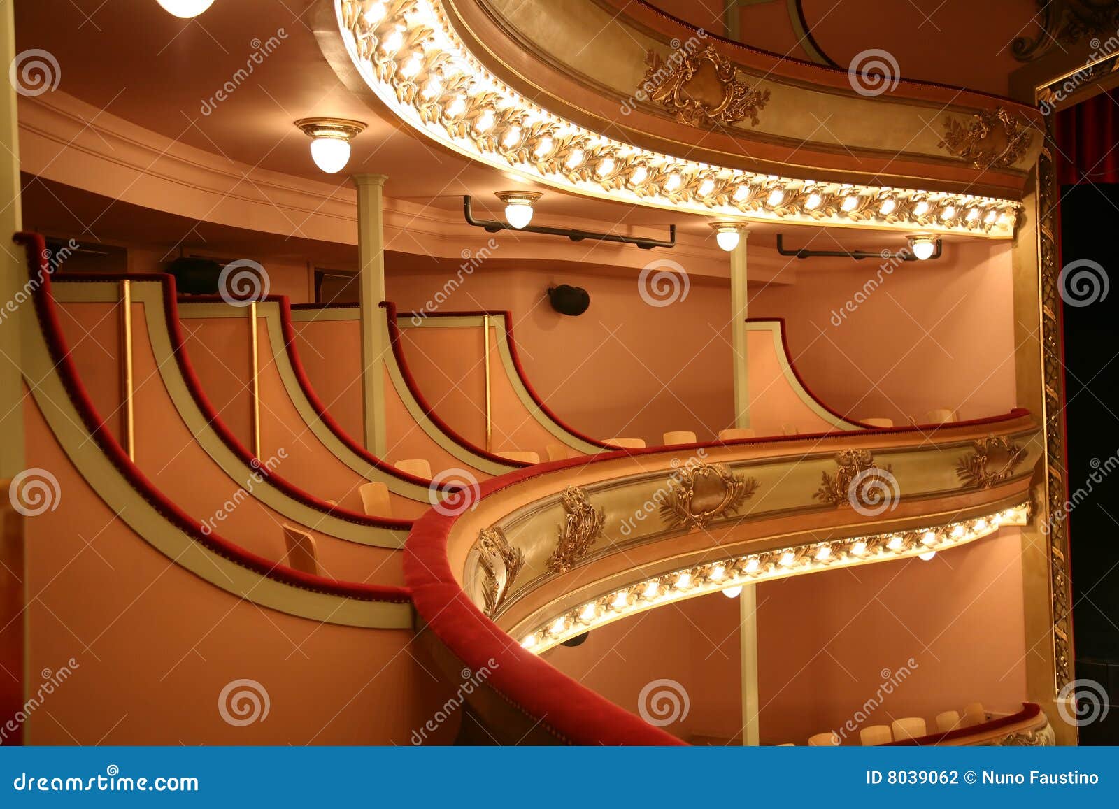 Classical Theater stock photo. Image of interior, beautiful - 8039062