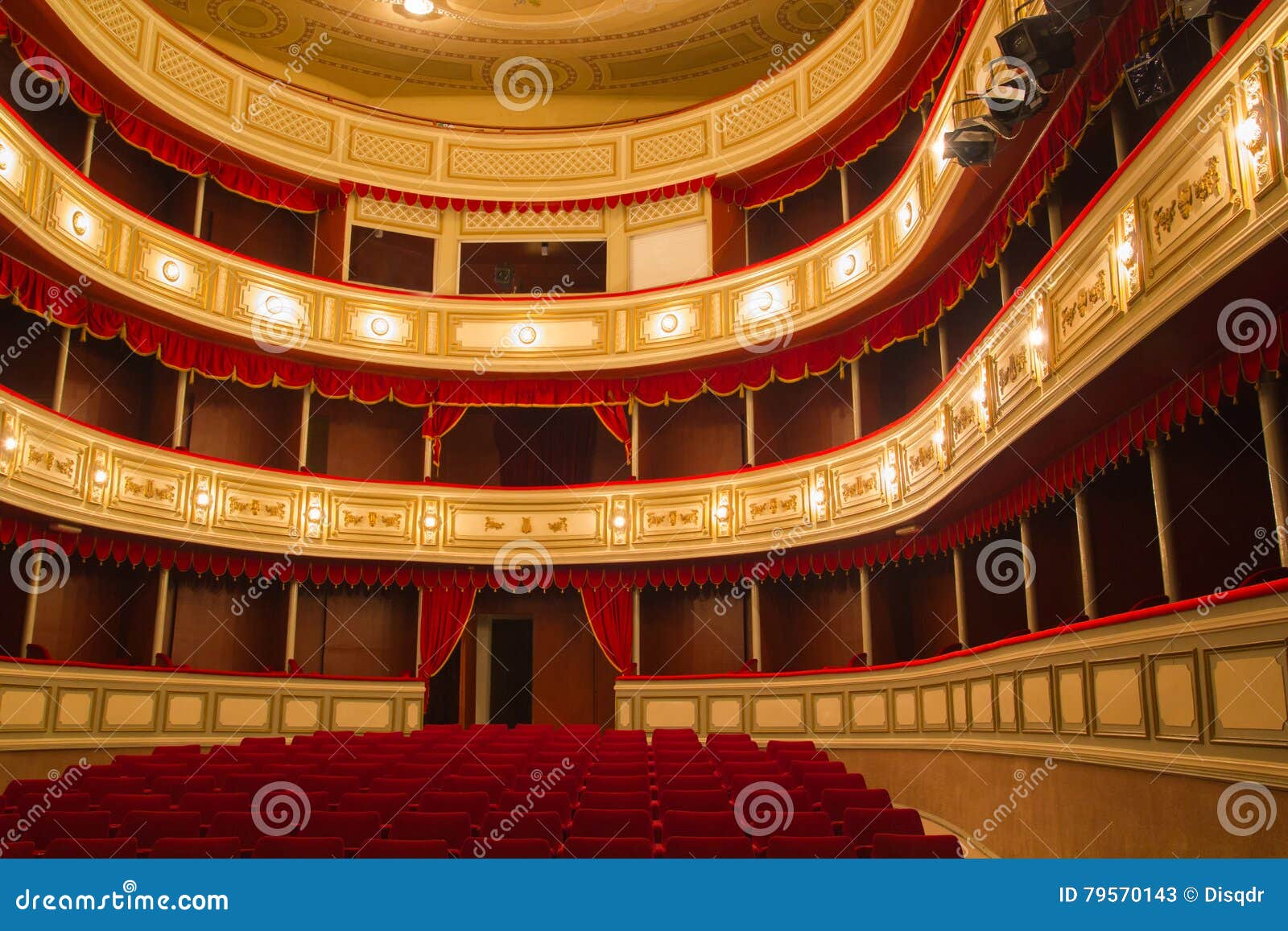 Classical theater interior stock image. Image of fabric - 79570143