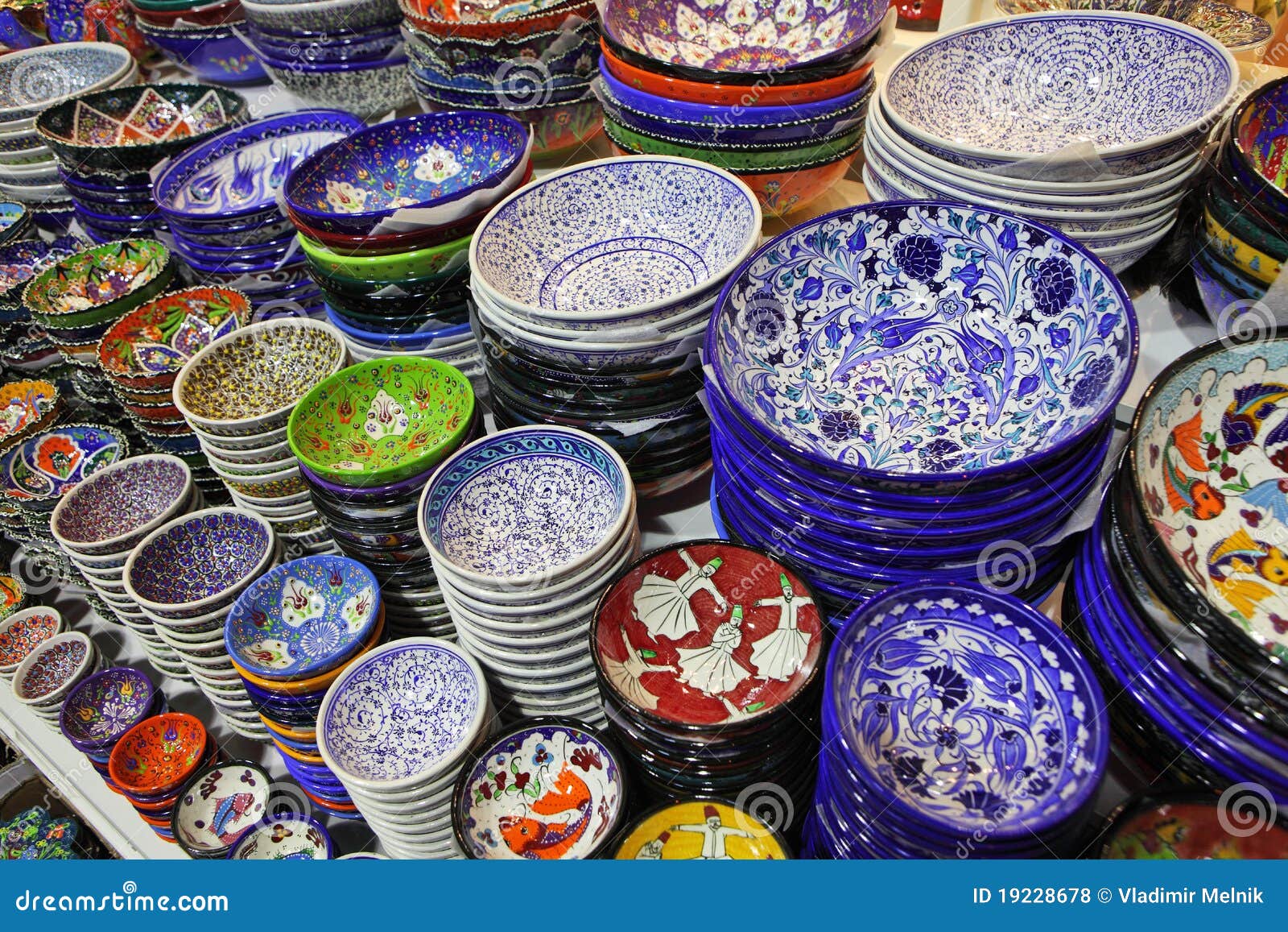 Classical Turkish ceramics stock photo. Image of floral - 19228678