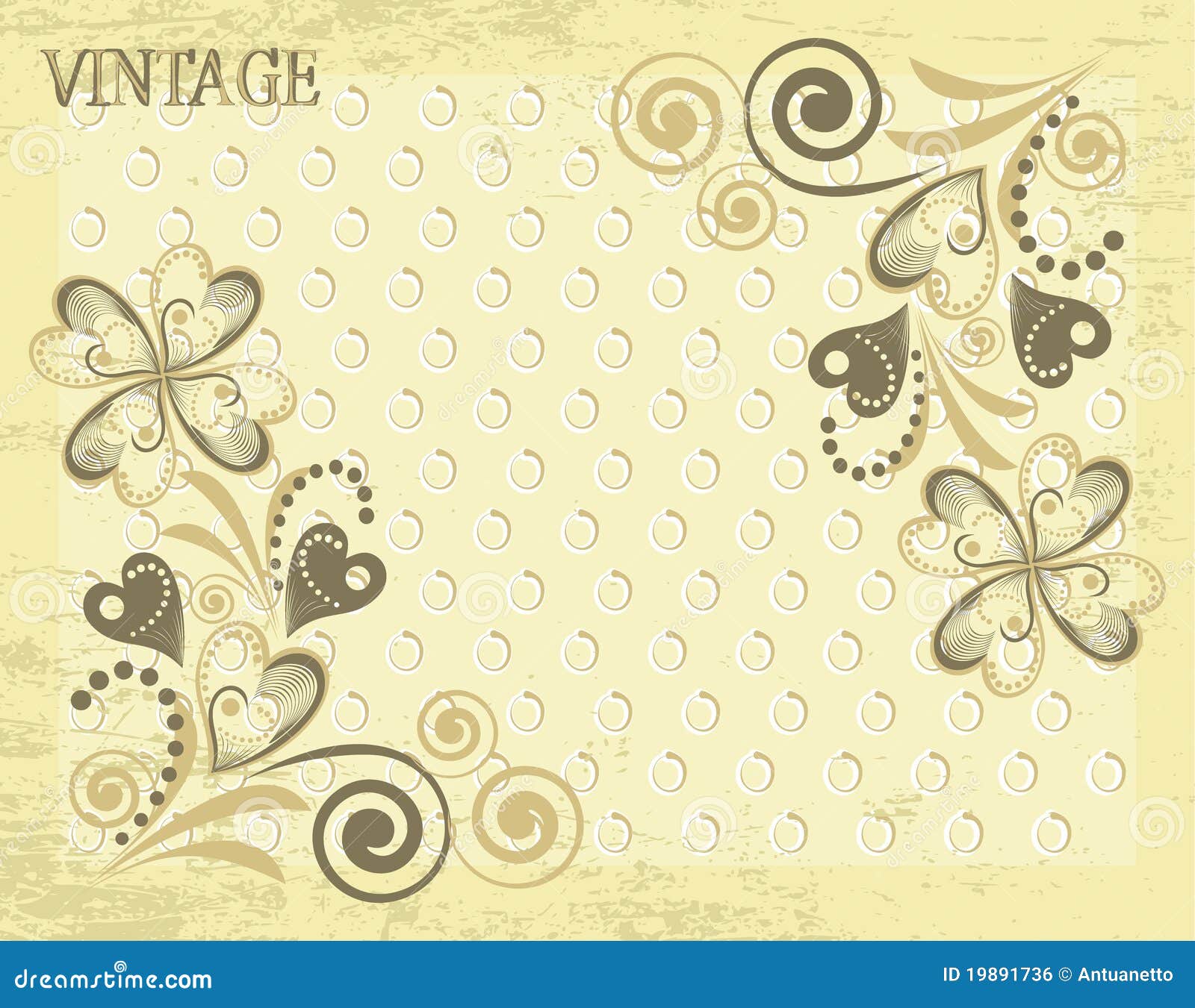 Classical Vector Wall-paper with a Flower Pattern Stock Vector ...