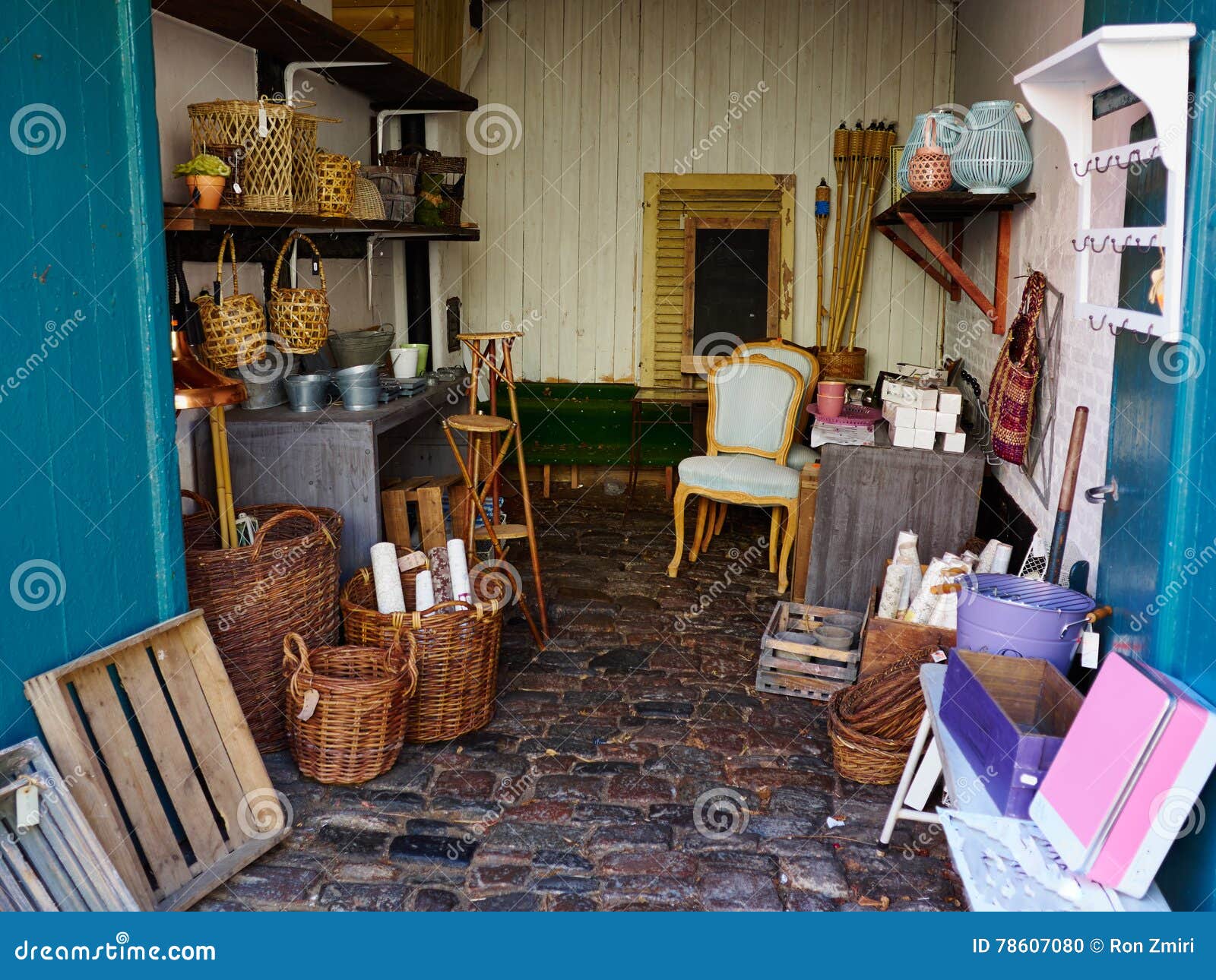 Classical Vintage Antiques Shop Stock Photo - Image of commerce ...