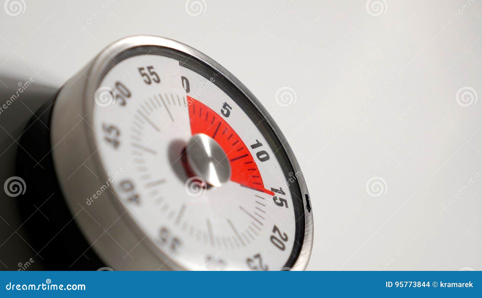 Classical Vintage Kitchen Countdown Timer Close Up, 15 Minutes ...