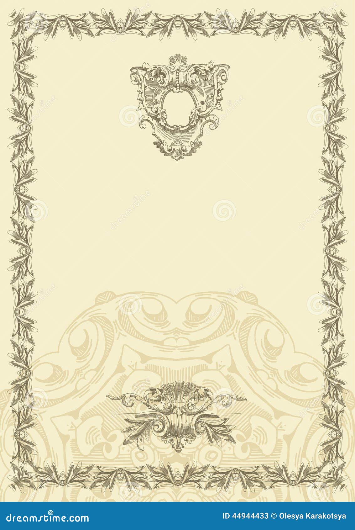 Classical Vintage Old Frame Design Stock Vector - Illustration of ...