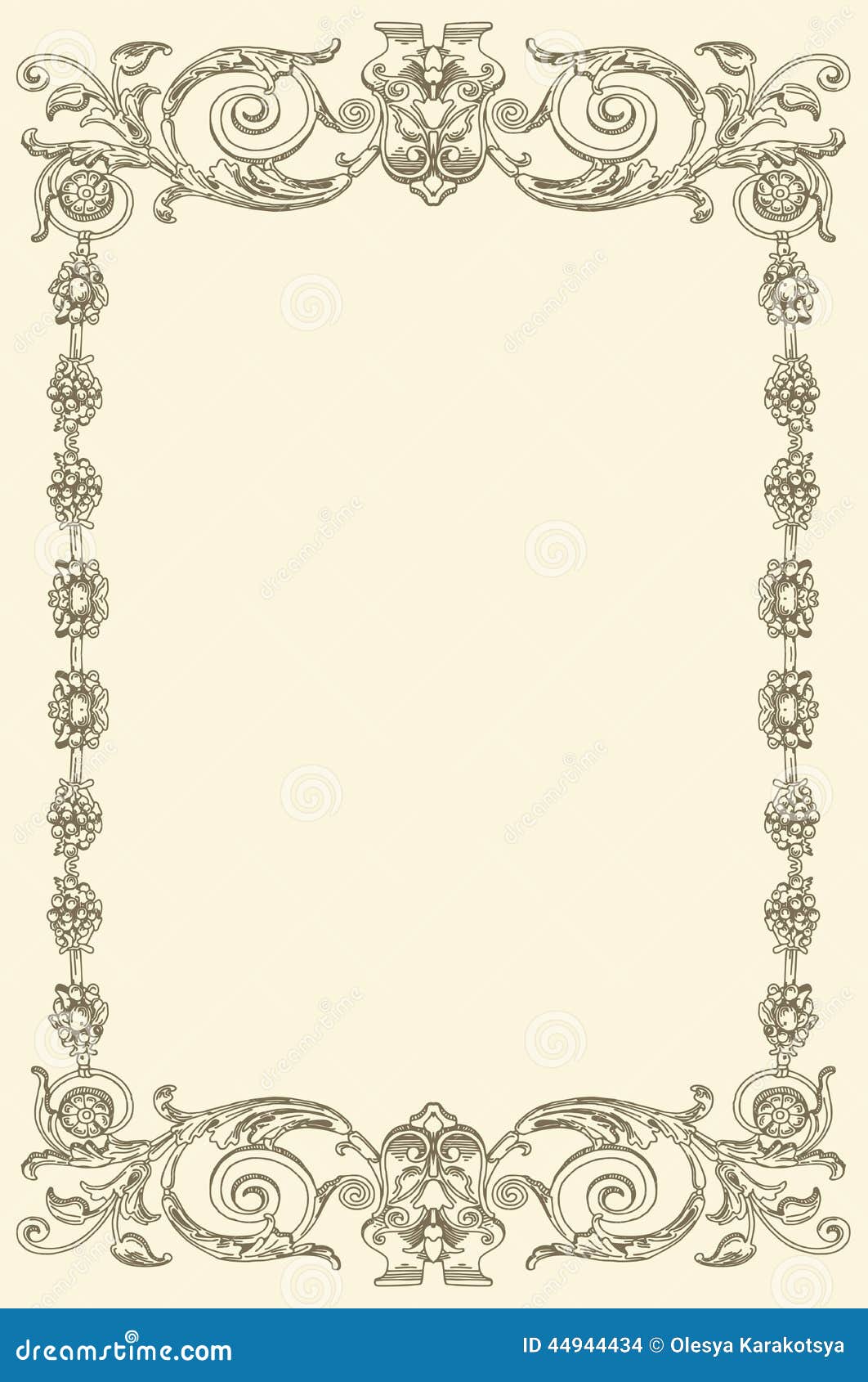 Classical Vintage Old Frame Design Stock Vector - Illustration of ...