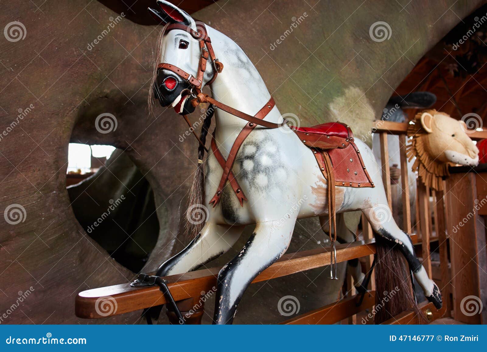 Vintage Rocking Chair And Old Radio On Old Style Vintage Table On ...