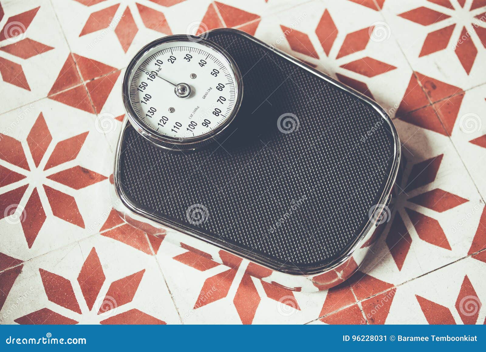 Classical Vintage Weighing Machine Stock Image - Image of dieting ...