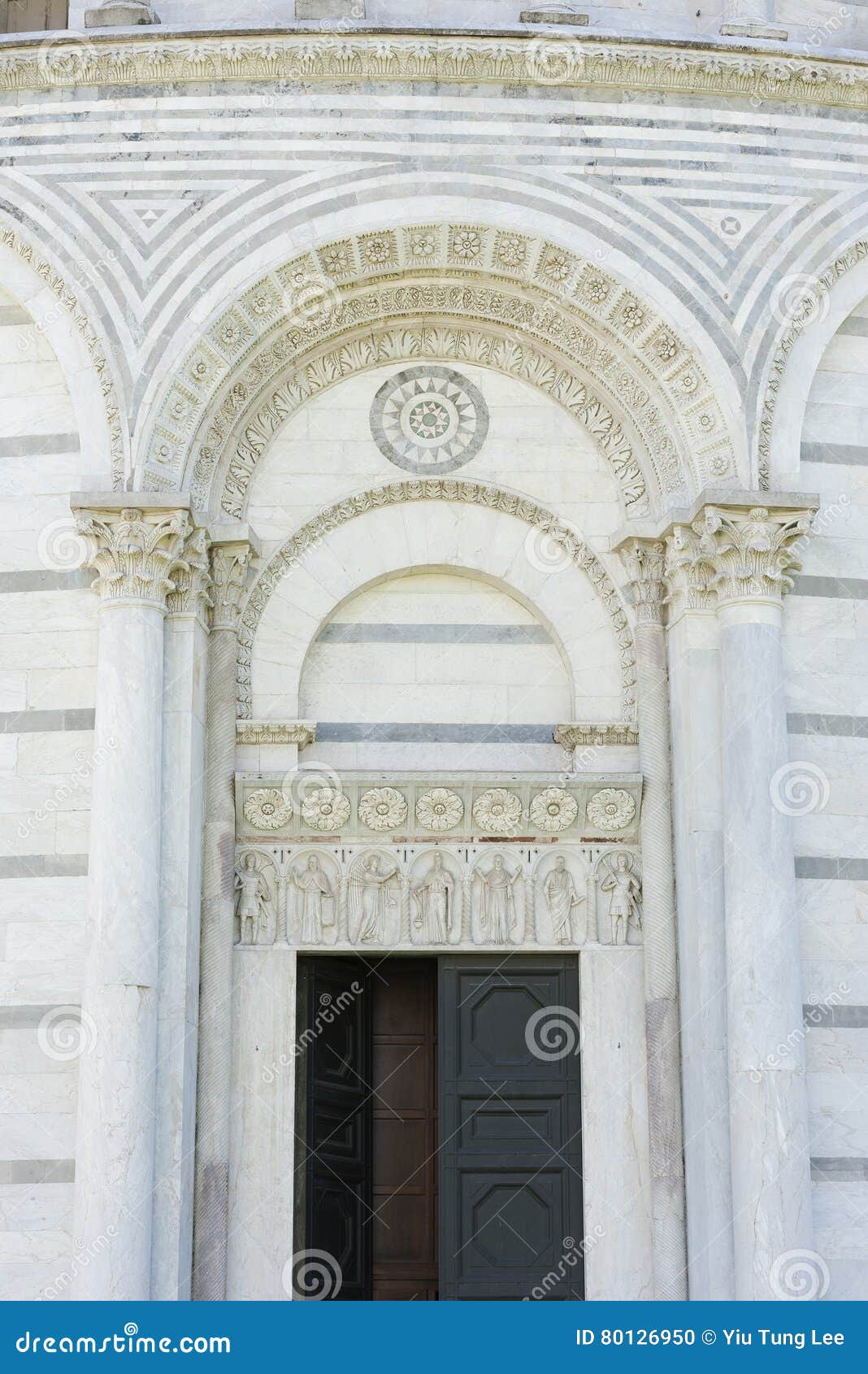 Classical Wall With Columns And Arches. Vintage Arcade Background ...