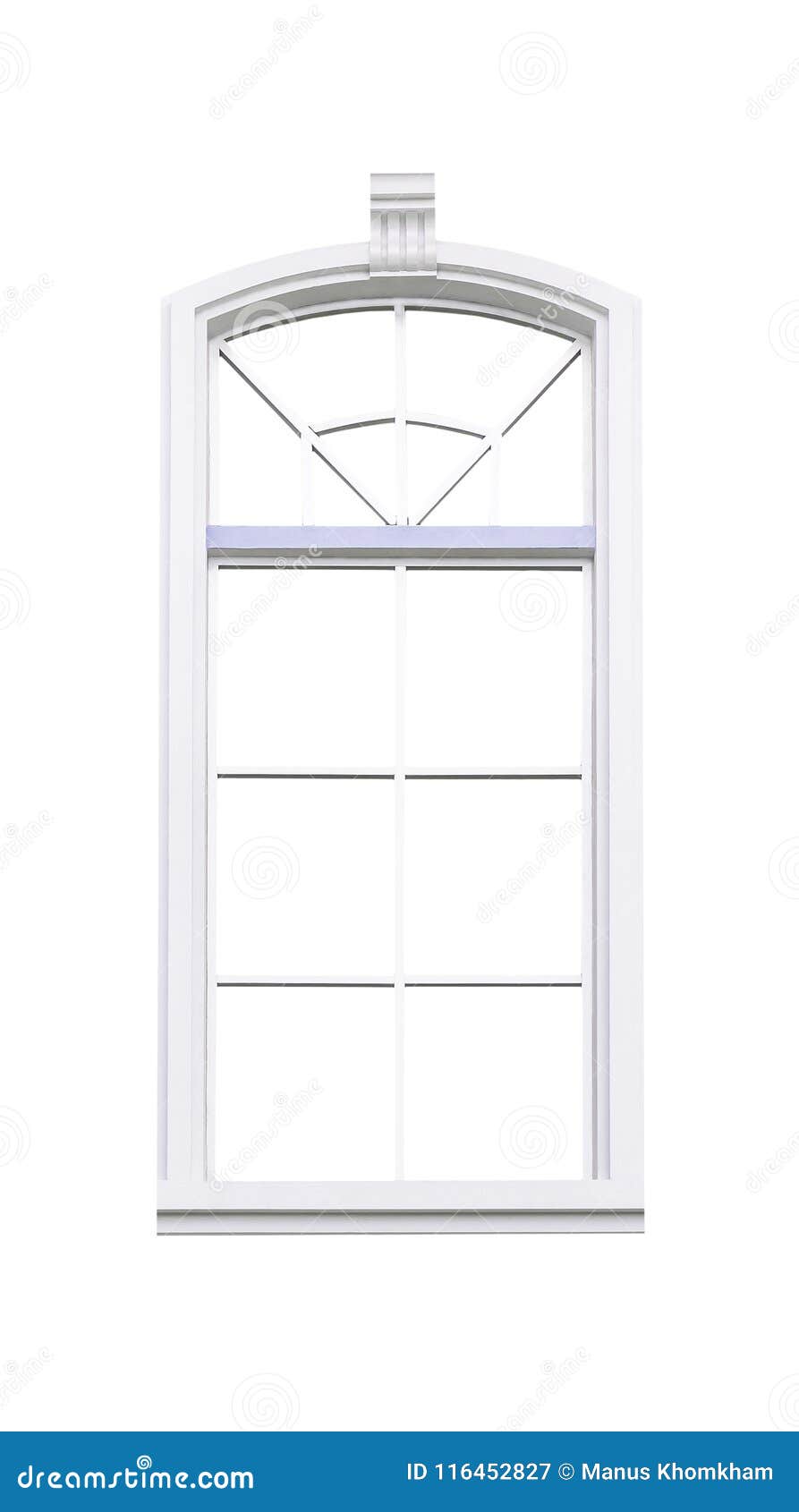 Classical Window Frame Isolated Stock Image - Image of architectural ...