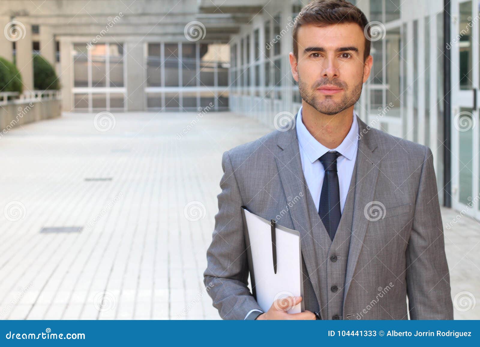 Classically Good Looking Male in Office Space Stock Image - Image of ...