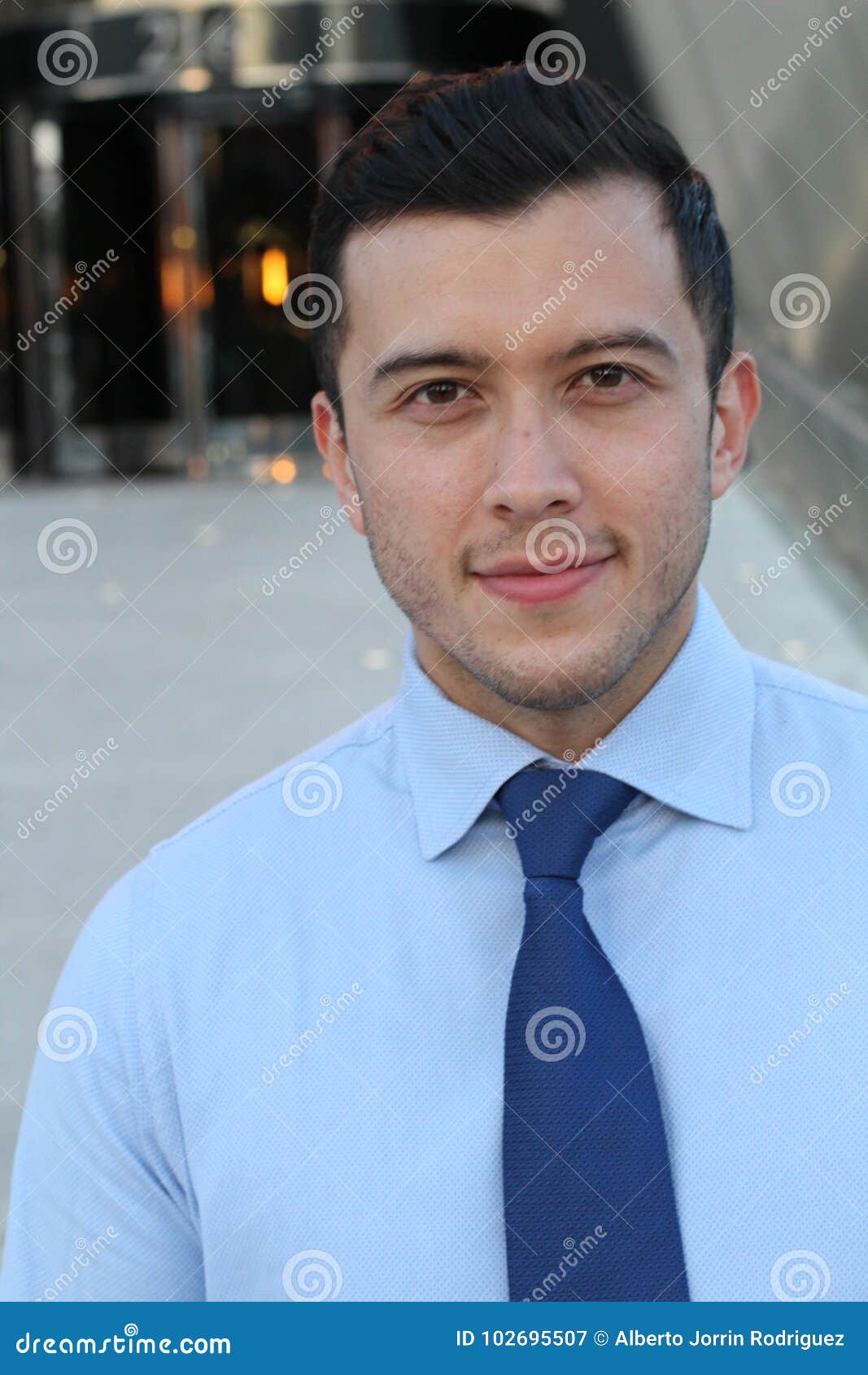 Classically Good Looking Male in Office Space Stock Image - Image of ...
