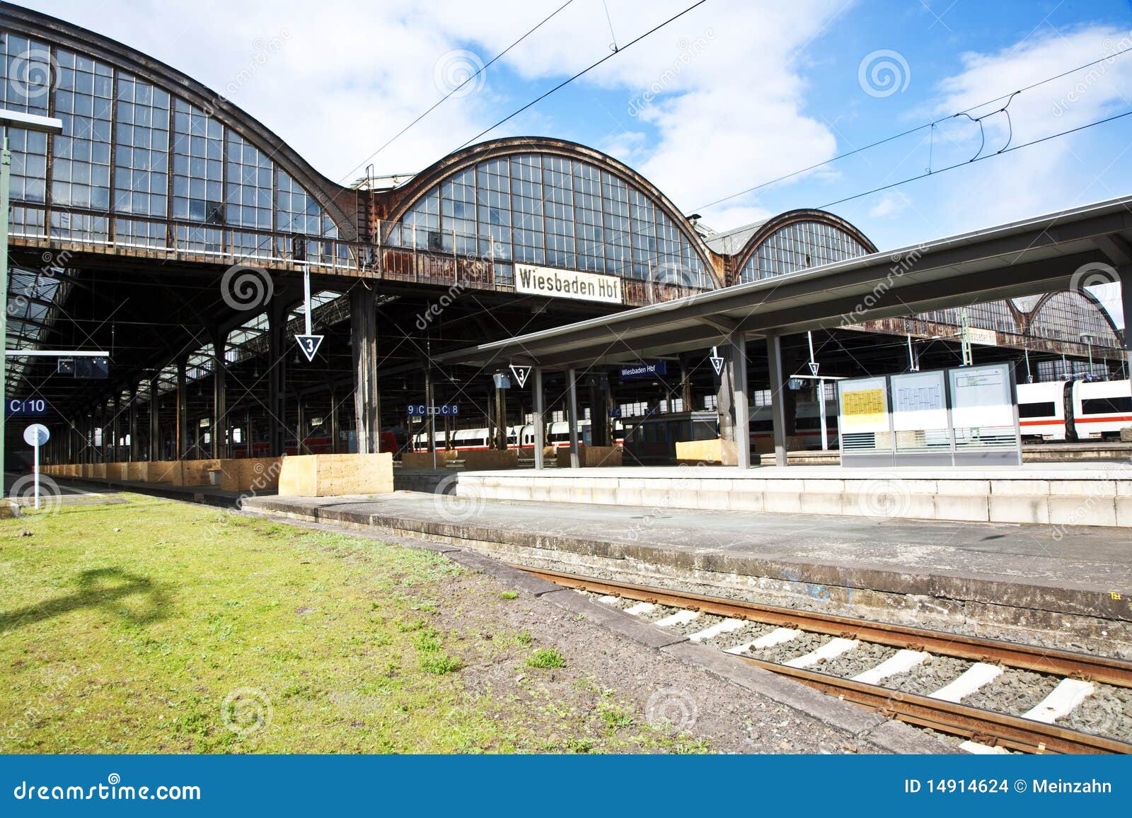 Classicistic Iron Train Station Stock Photo - Image of arrivals ...