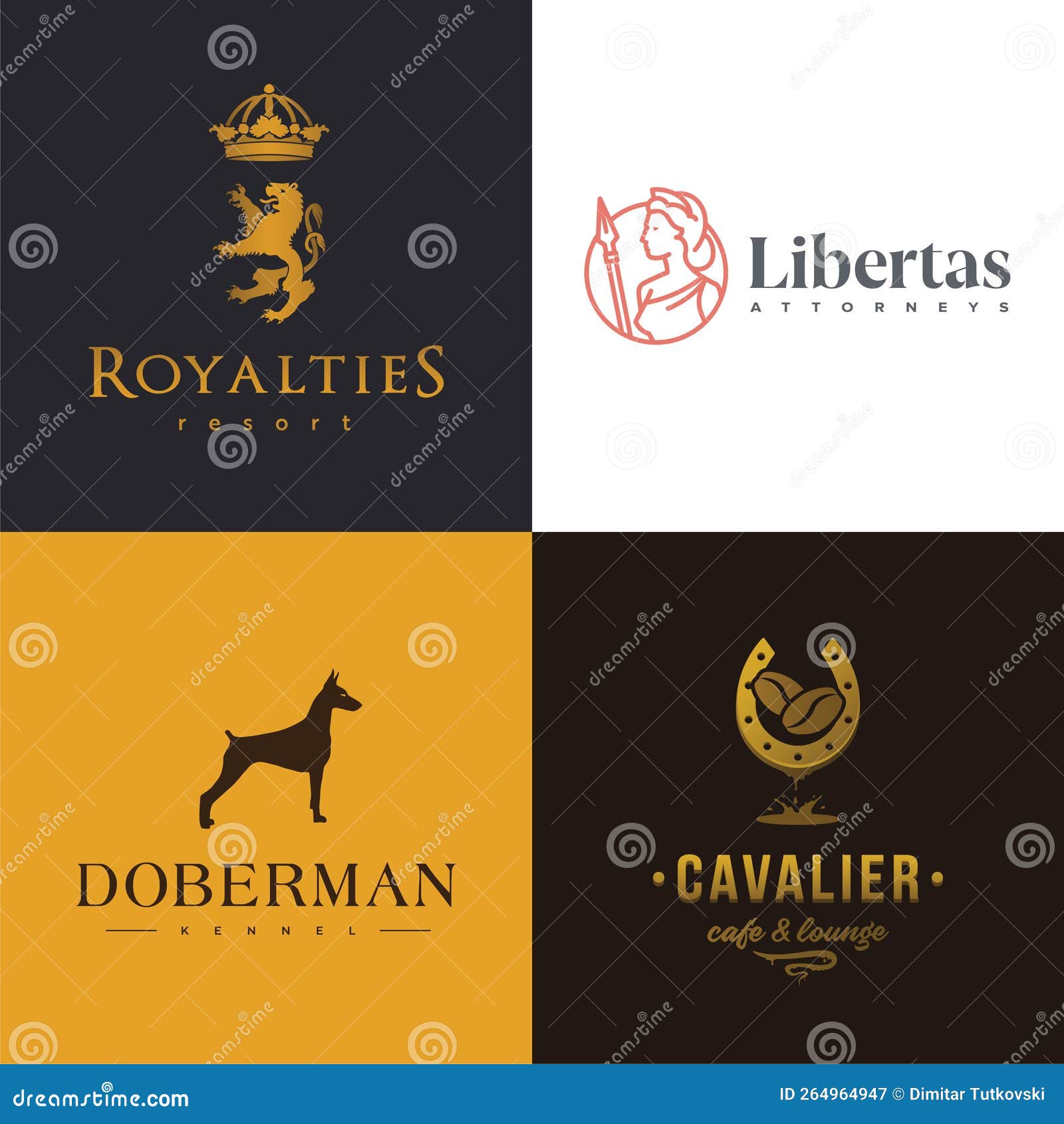 Classic Logo Collection stock vector. Illustration of awesome - 264964947