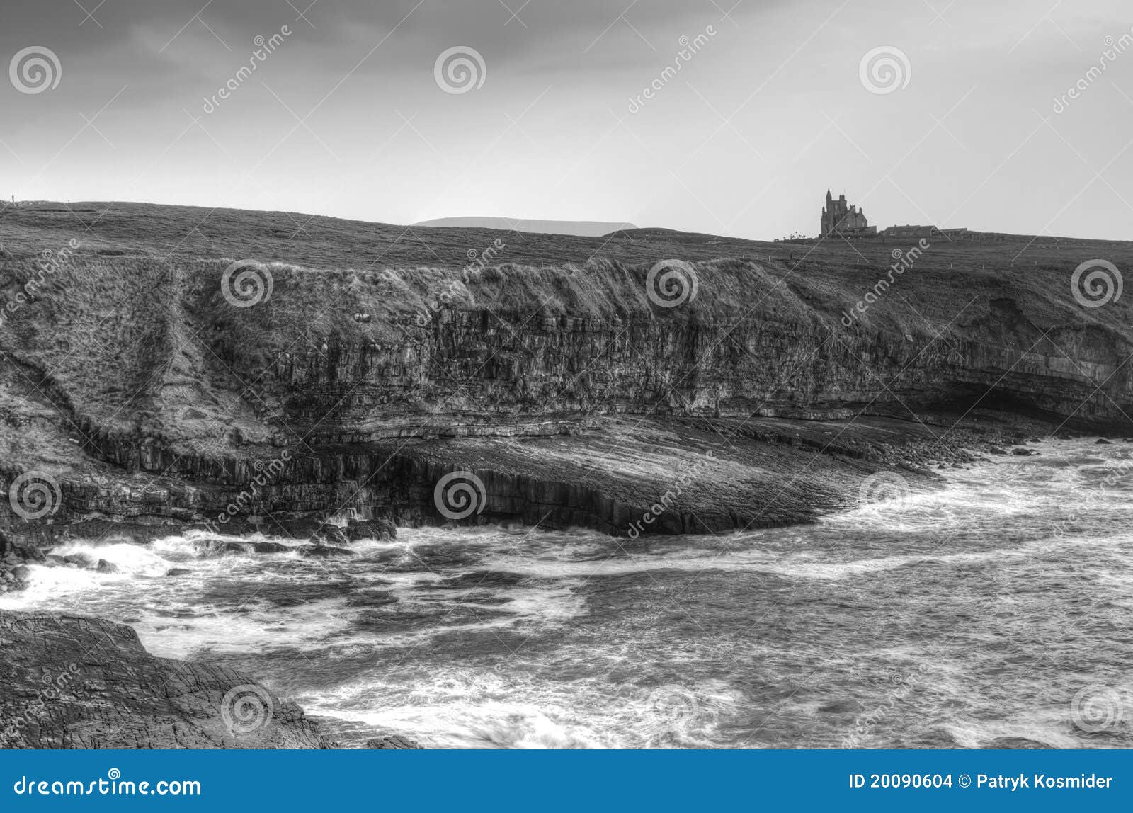Classiebawn Castle on the Coasline Stock Photo - Image of europe ...