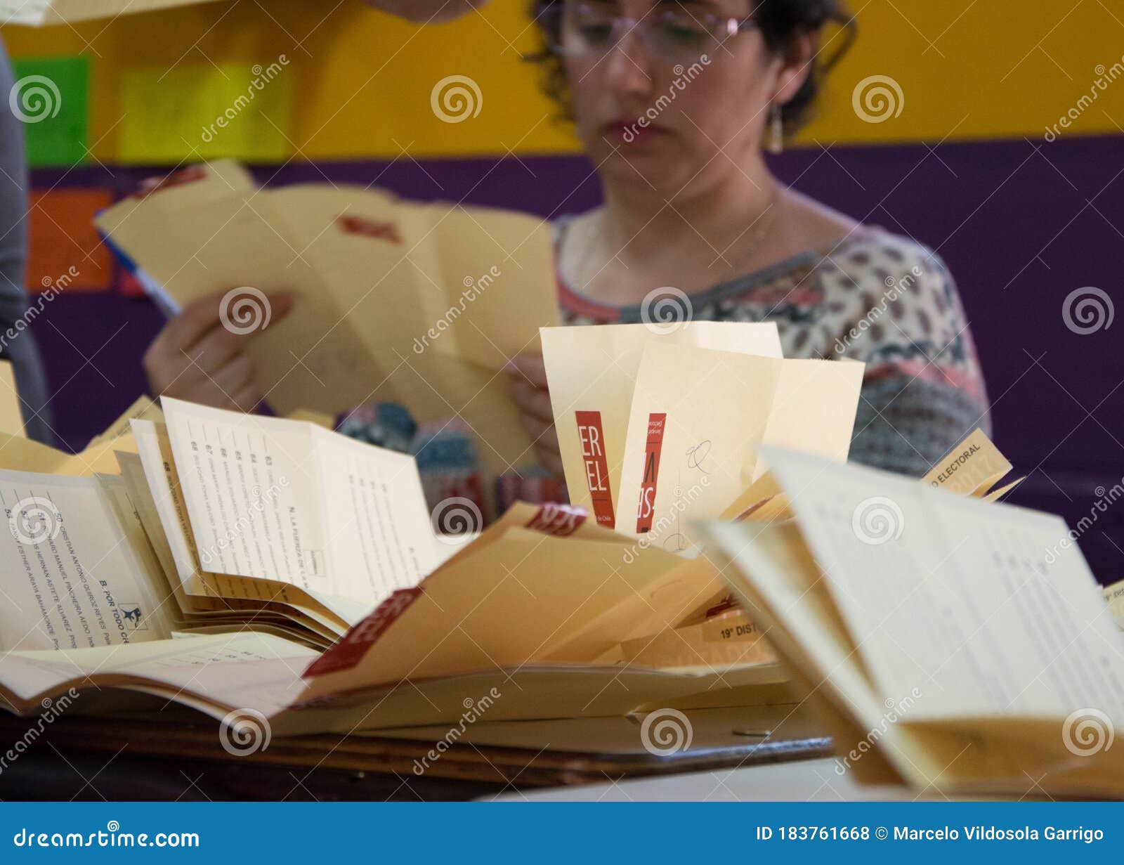 Classification of Ballots after the Vote Editorial Stock Photo - Image ...