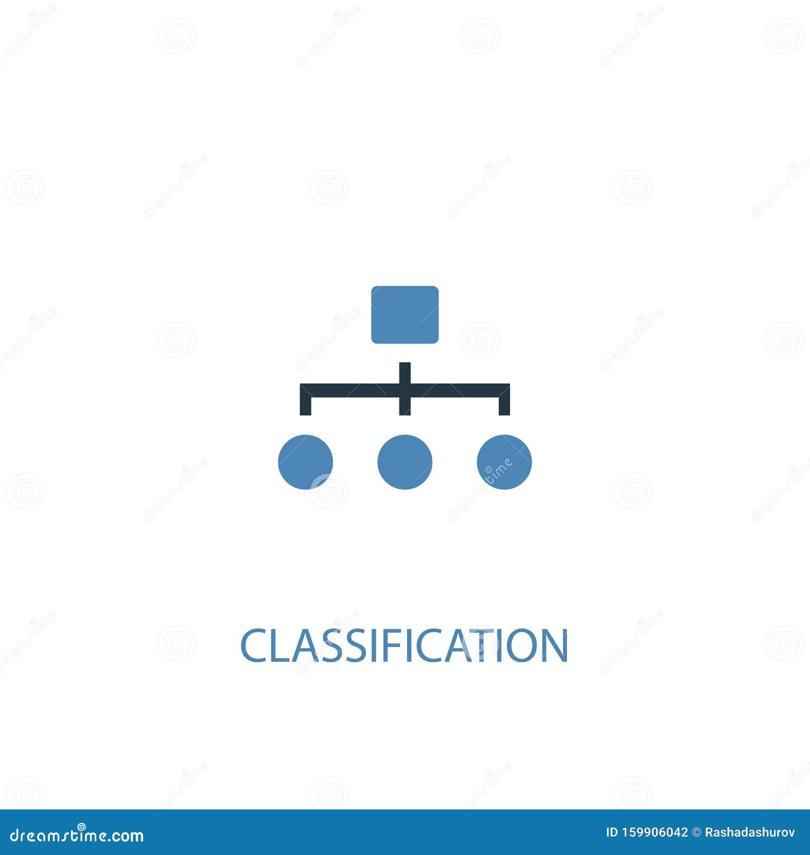 Classification Concept 2 Colored Icon Stock Vector - Illustration of ...