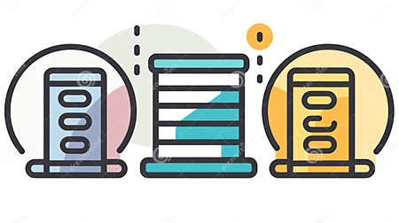 A Classification Icon Representing the Categorization of Data into Distinct Classes Based on ...