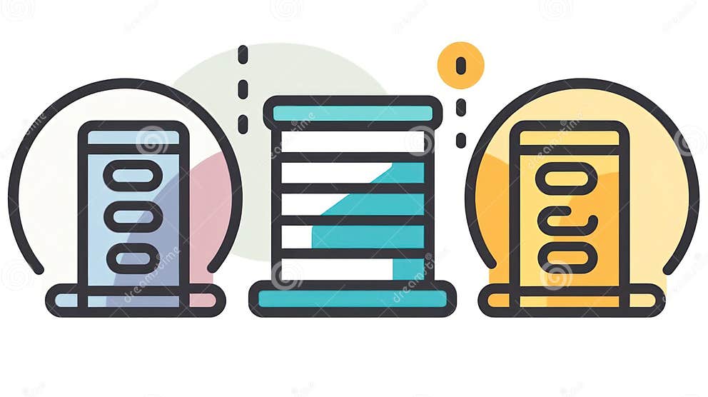 A Classification Icon Representing the Categorization of Data into Distinct Classes Based on ...