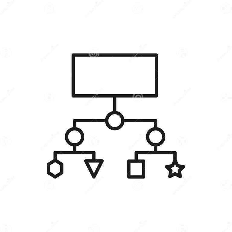 Classification Icon Flat Line Symbol Set Stock Vector - Illustration of ...