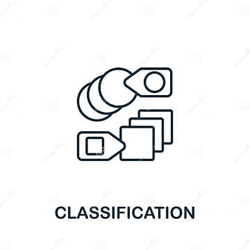 Classification Icon from Machine Learning Collection. Simple Line ...