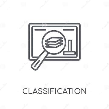 Classification Linear Icon. Modern Outline Classification Logo C Stock ...