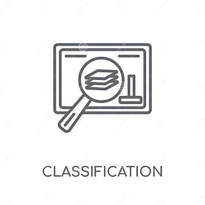Classification Linear Icon. Modern Outline Classification Logo C Stock ...